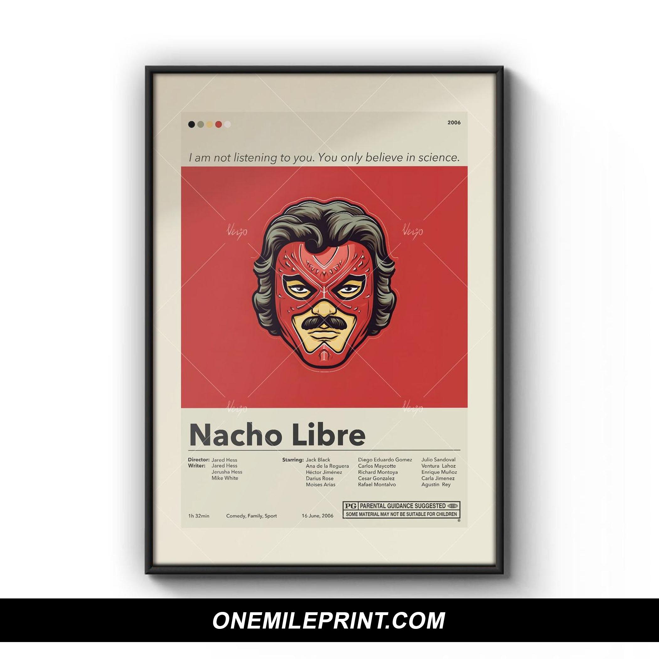 Minimalist Nacho Libre Movie Poster