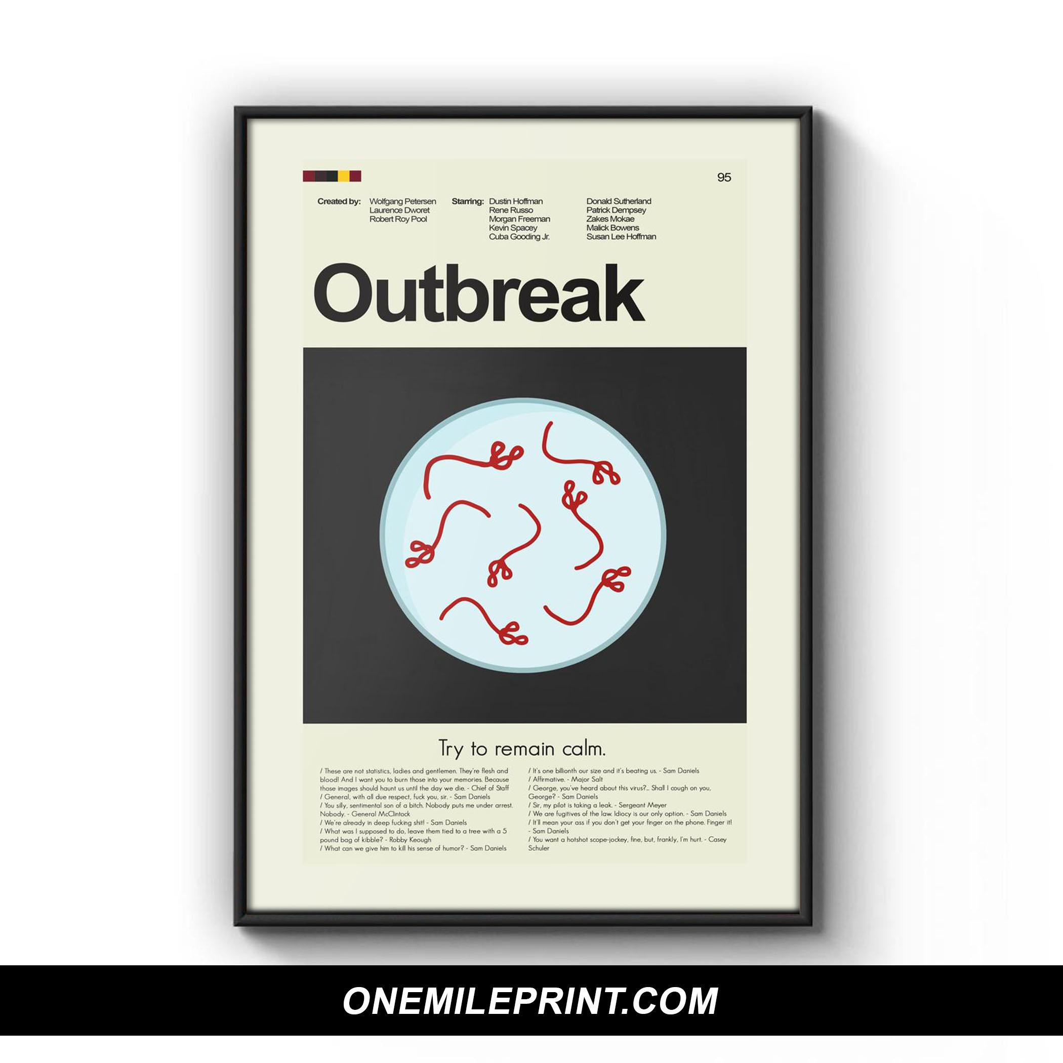 Mid Century Modern Outbreak Movie Poster