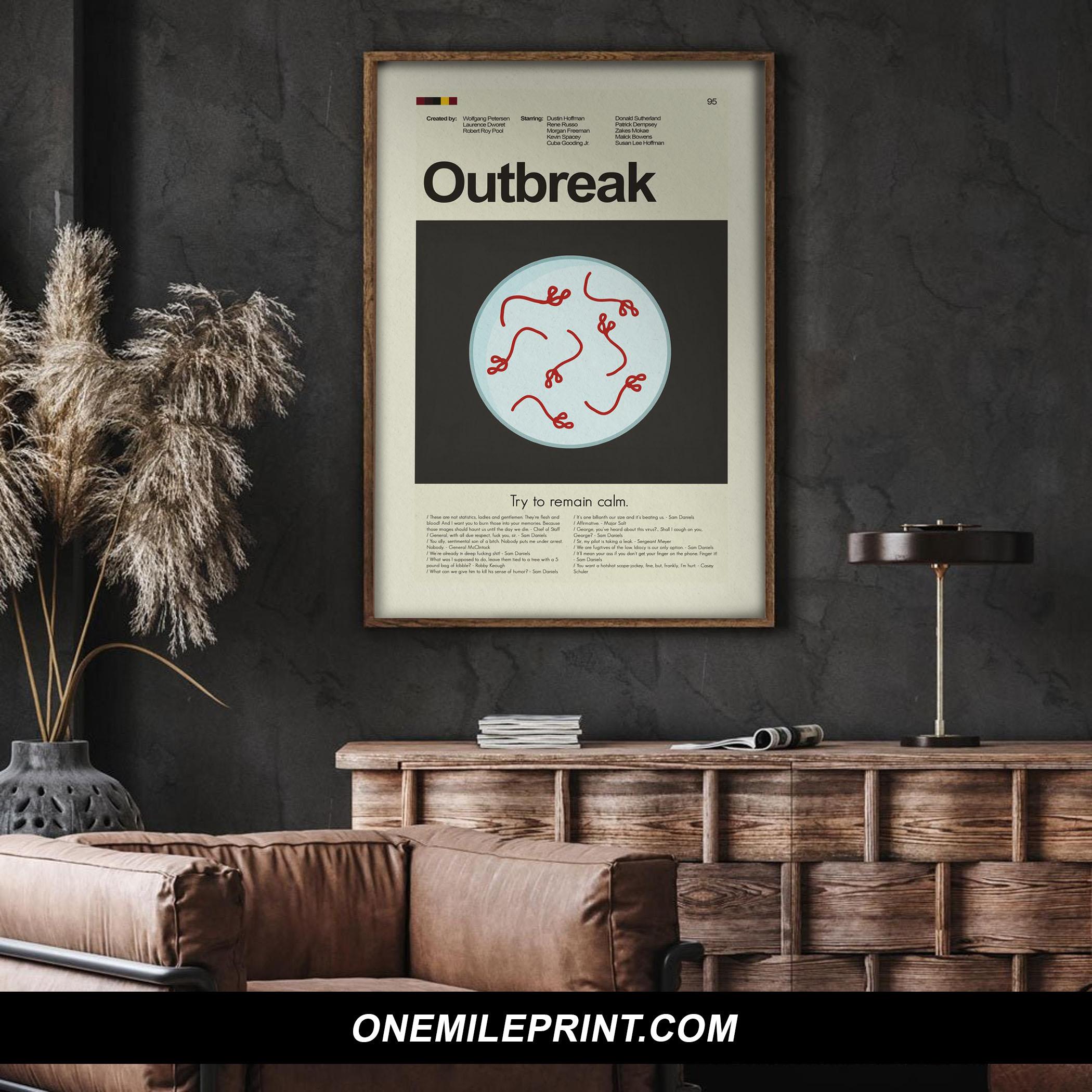 Mid Century Modern Outbreak Movie Poster