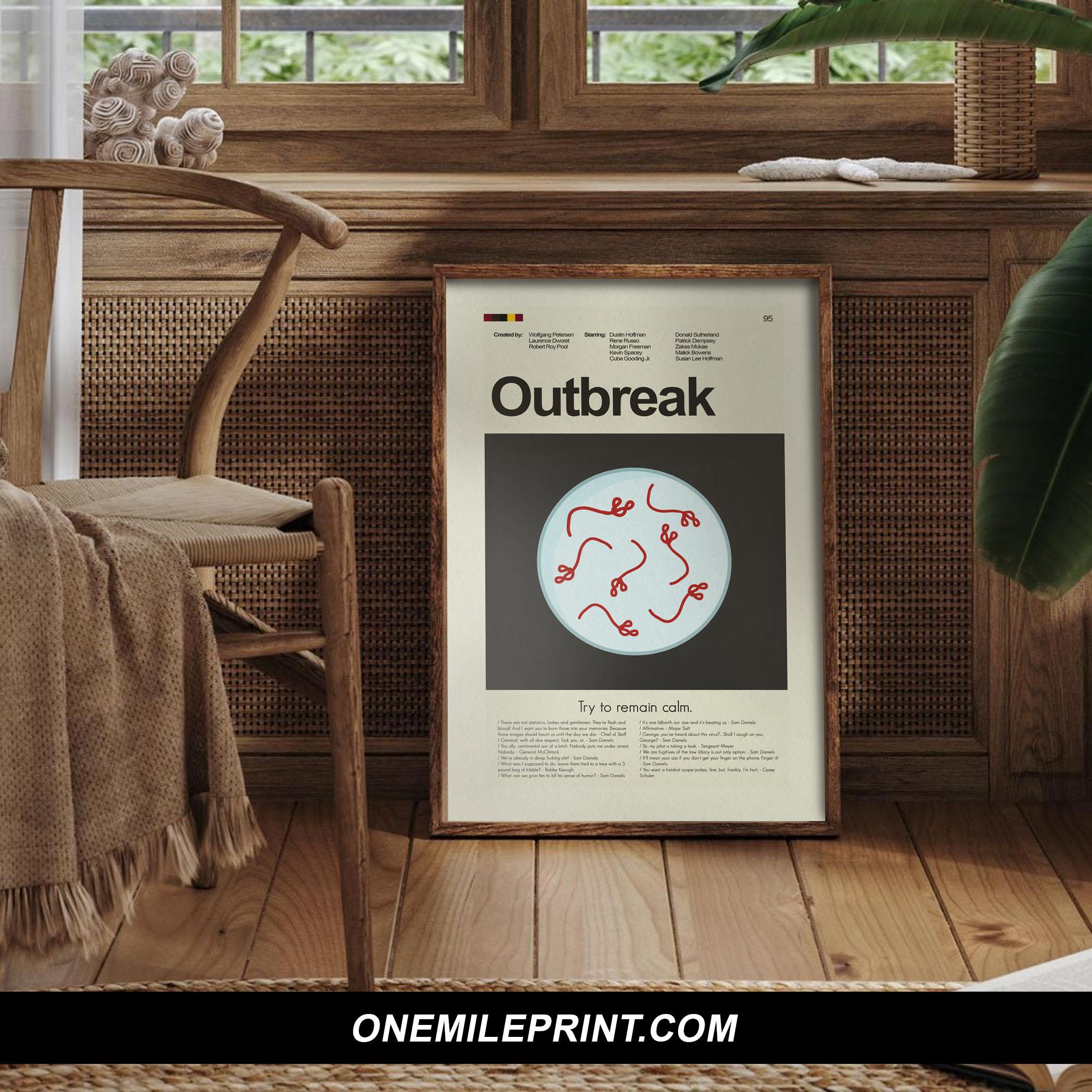 Mid Century Modern Outbreak Movie Poster