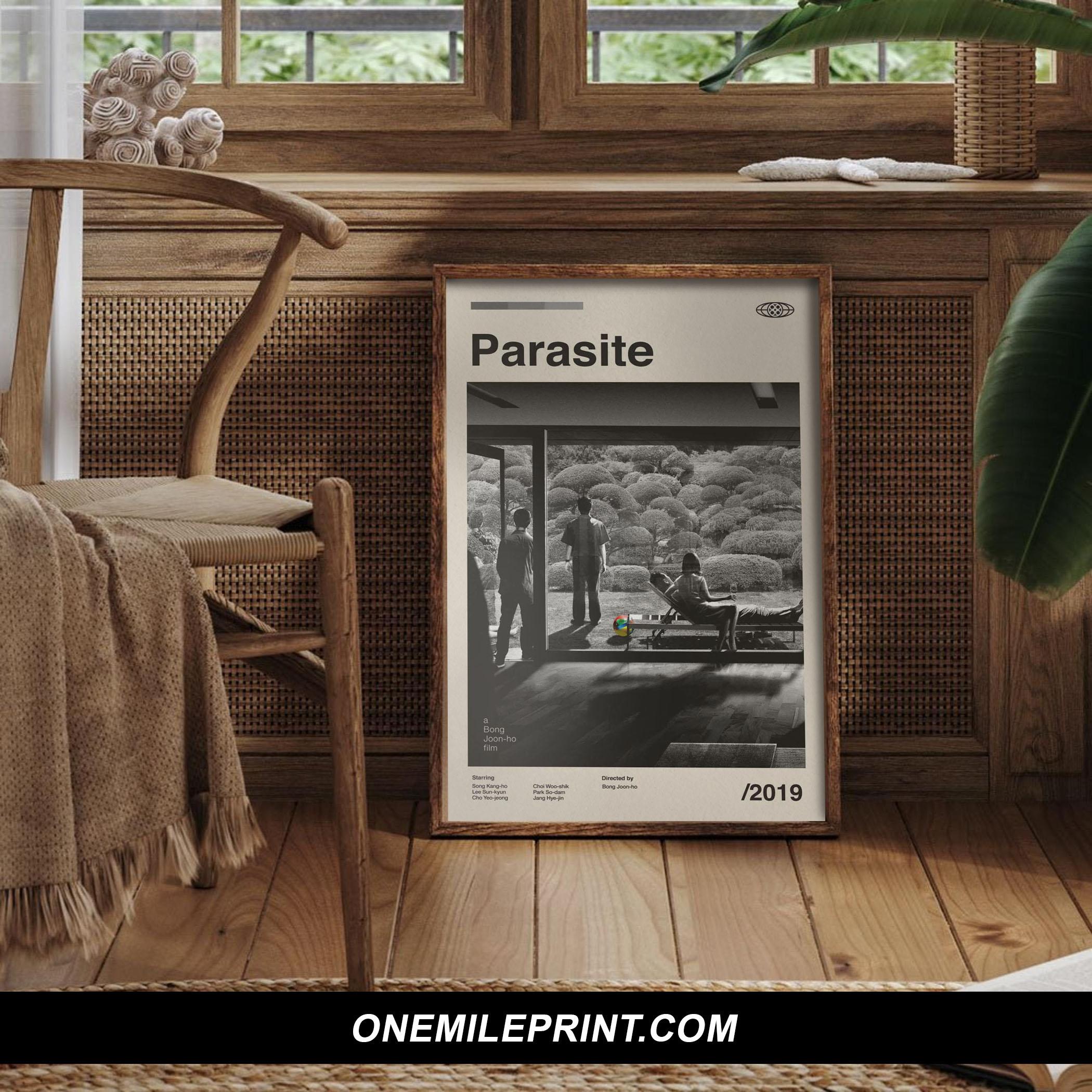Midcentury Parasite Movie Poster