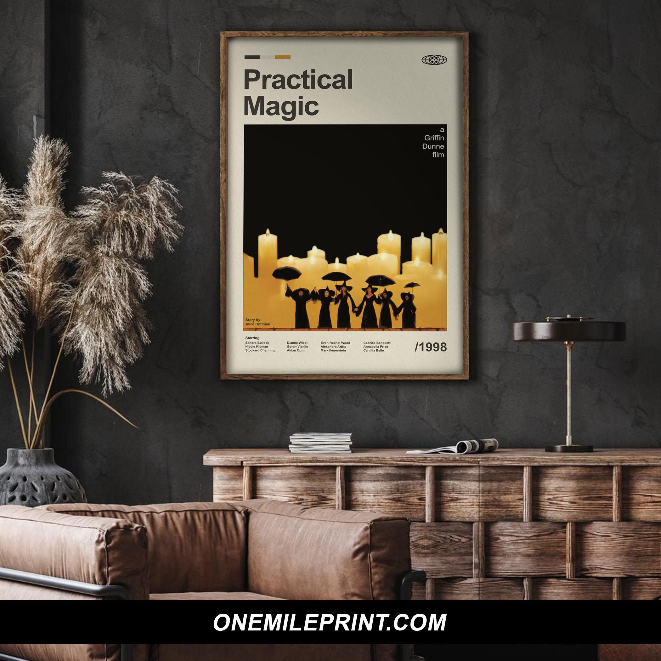Mid Century Practical Magic Movie Poster