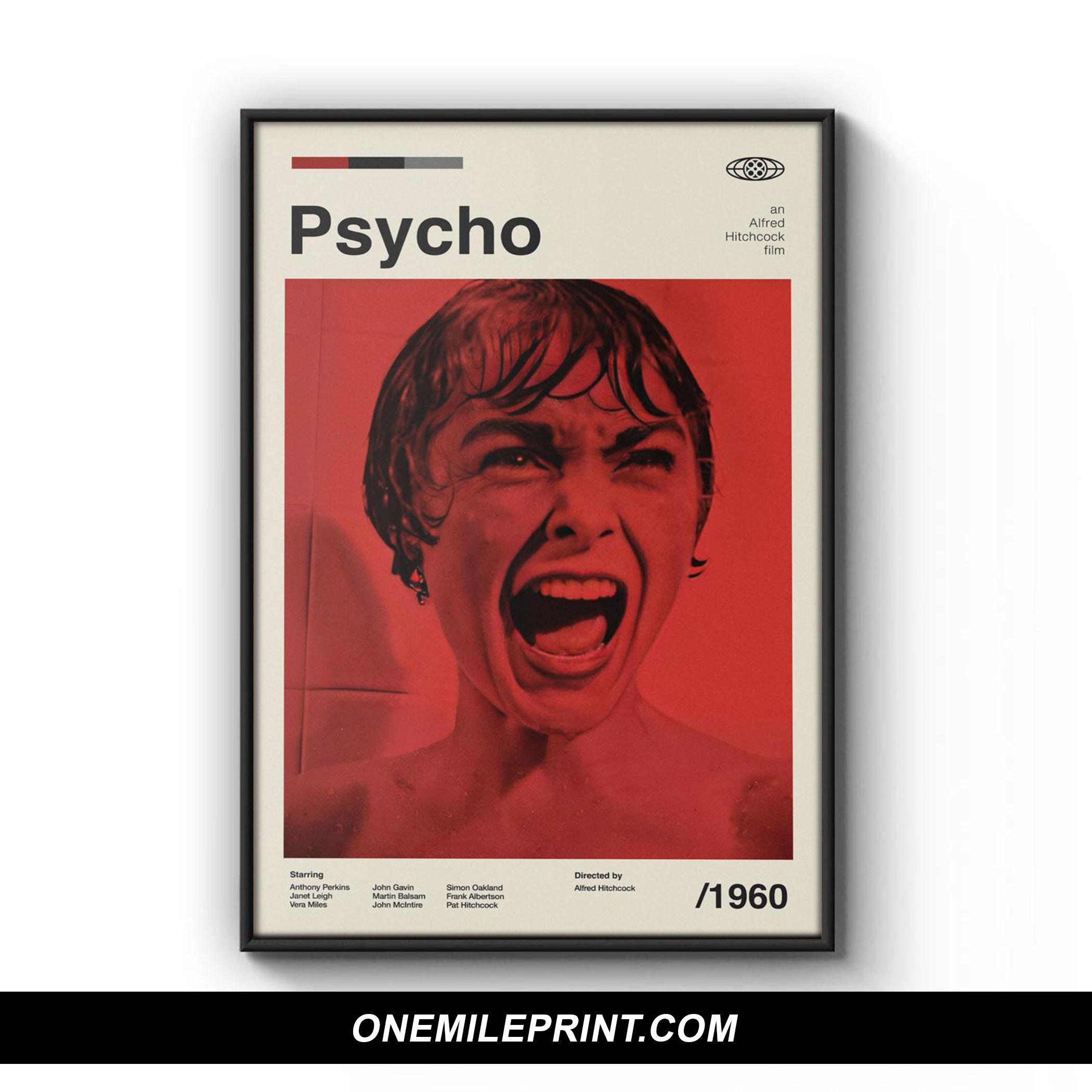 Midcentury Psycho Movie Poster
