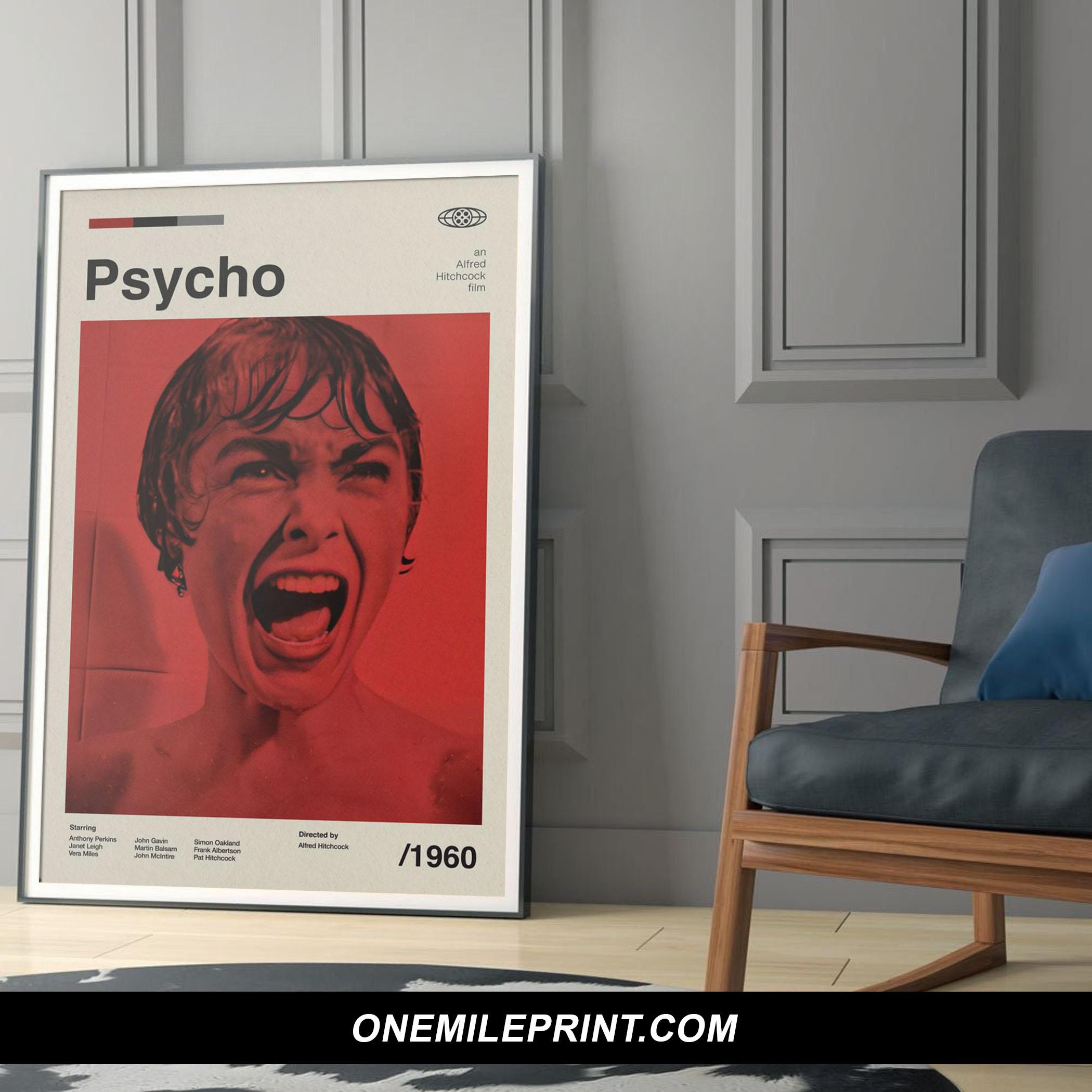 Midcentury Psycho Movie Poster