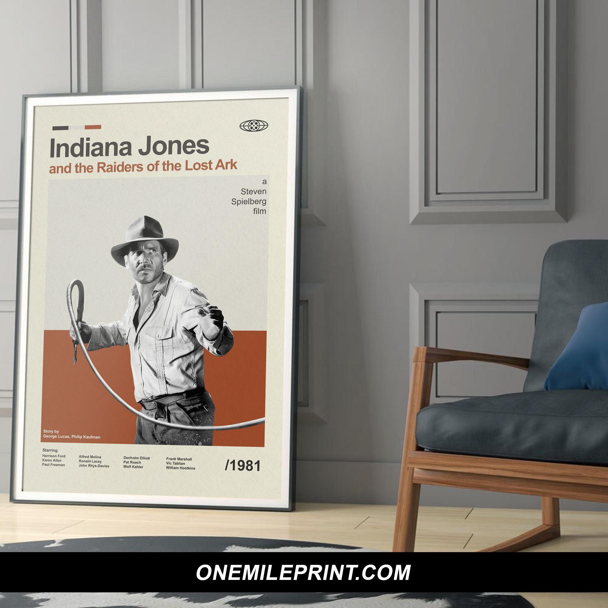 Mid Century Raiders of the Lost Ark Movie Poster