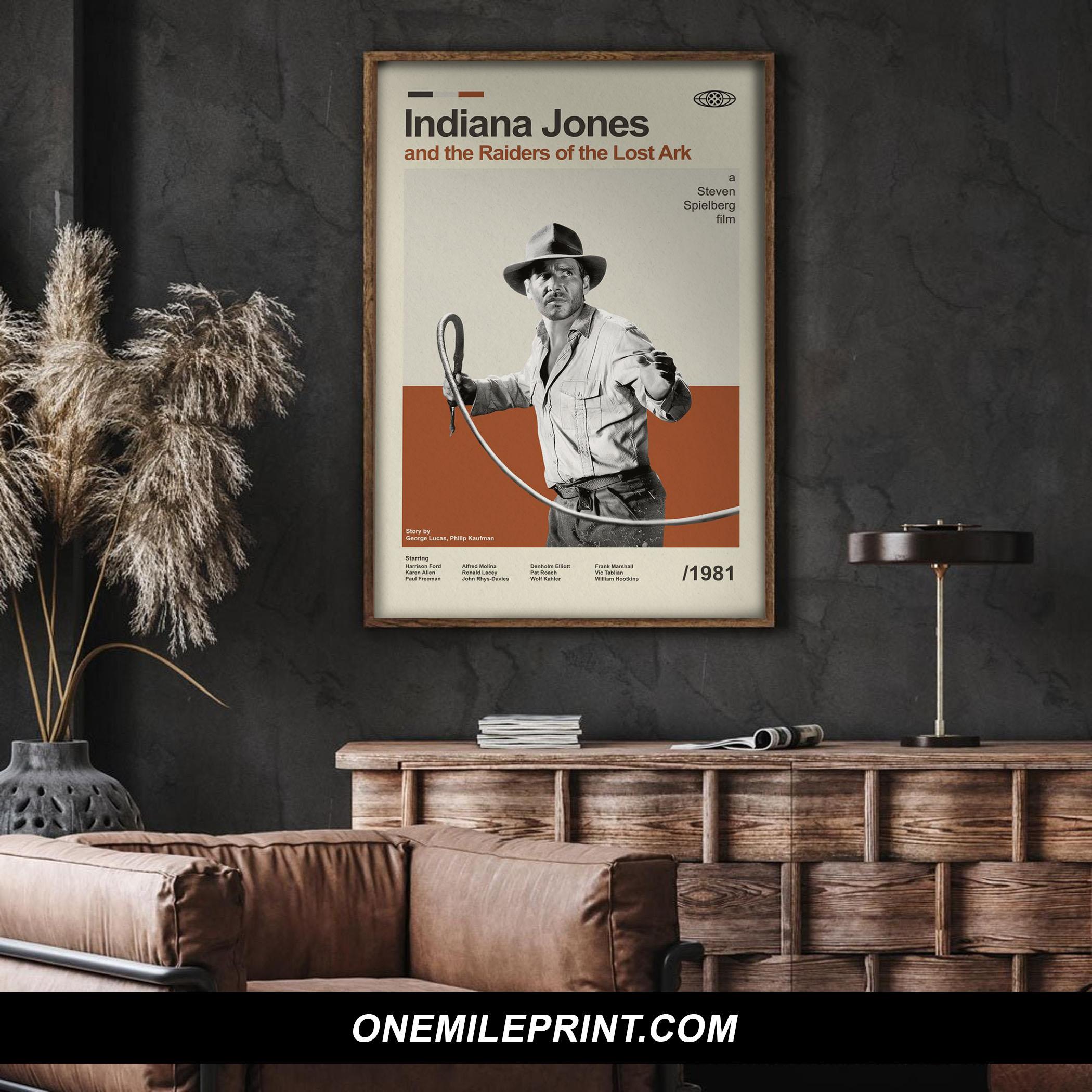 Mid Century Raiders of the Lost Ark Movie Poster