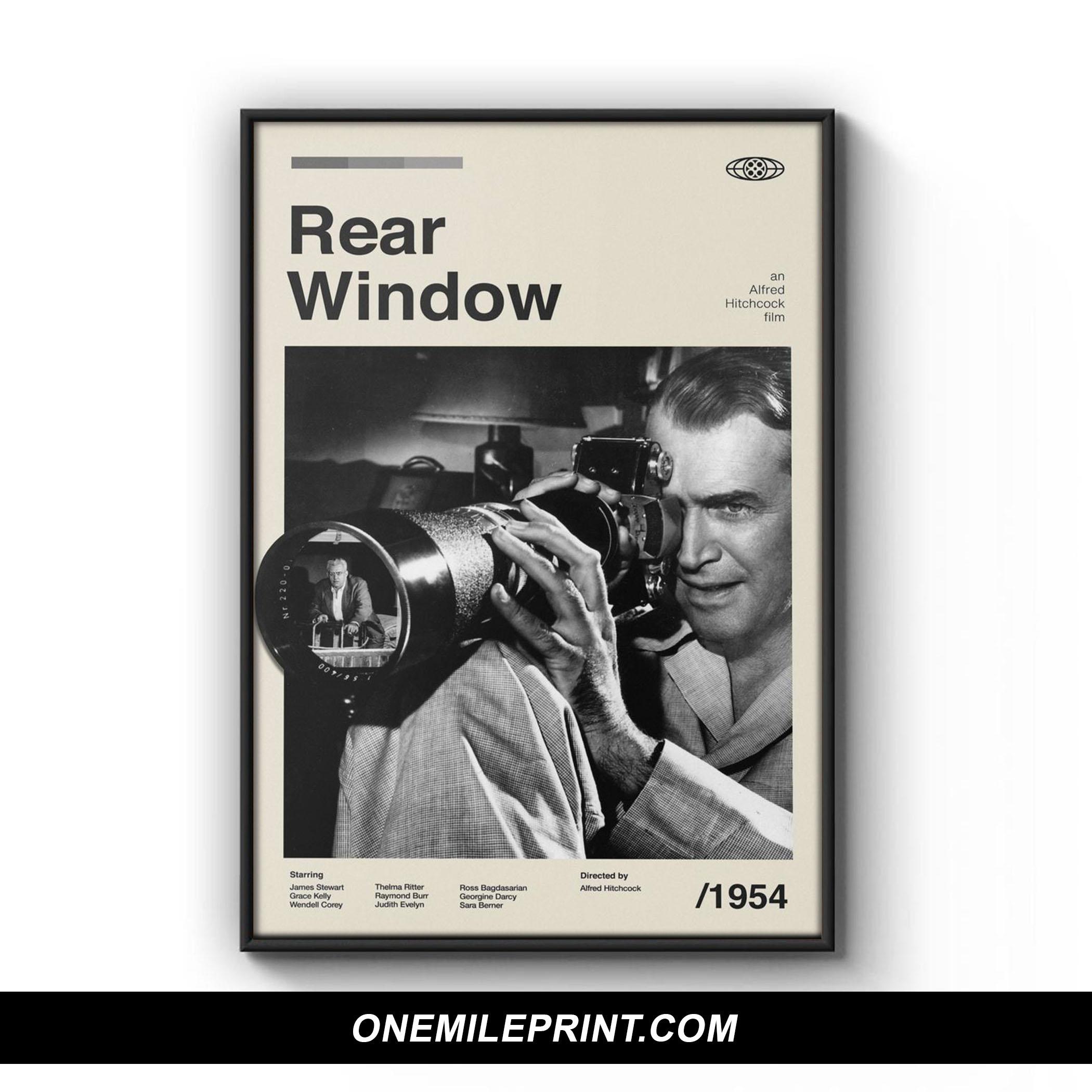 Midcentury Rear Window Movie Poster