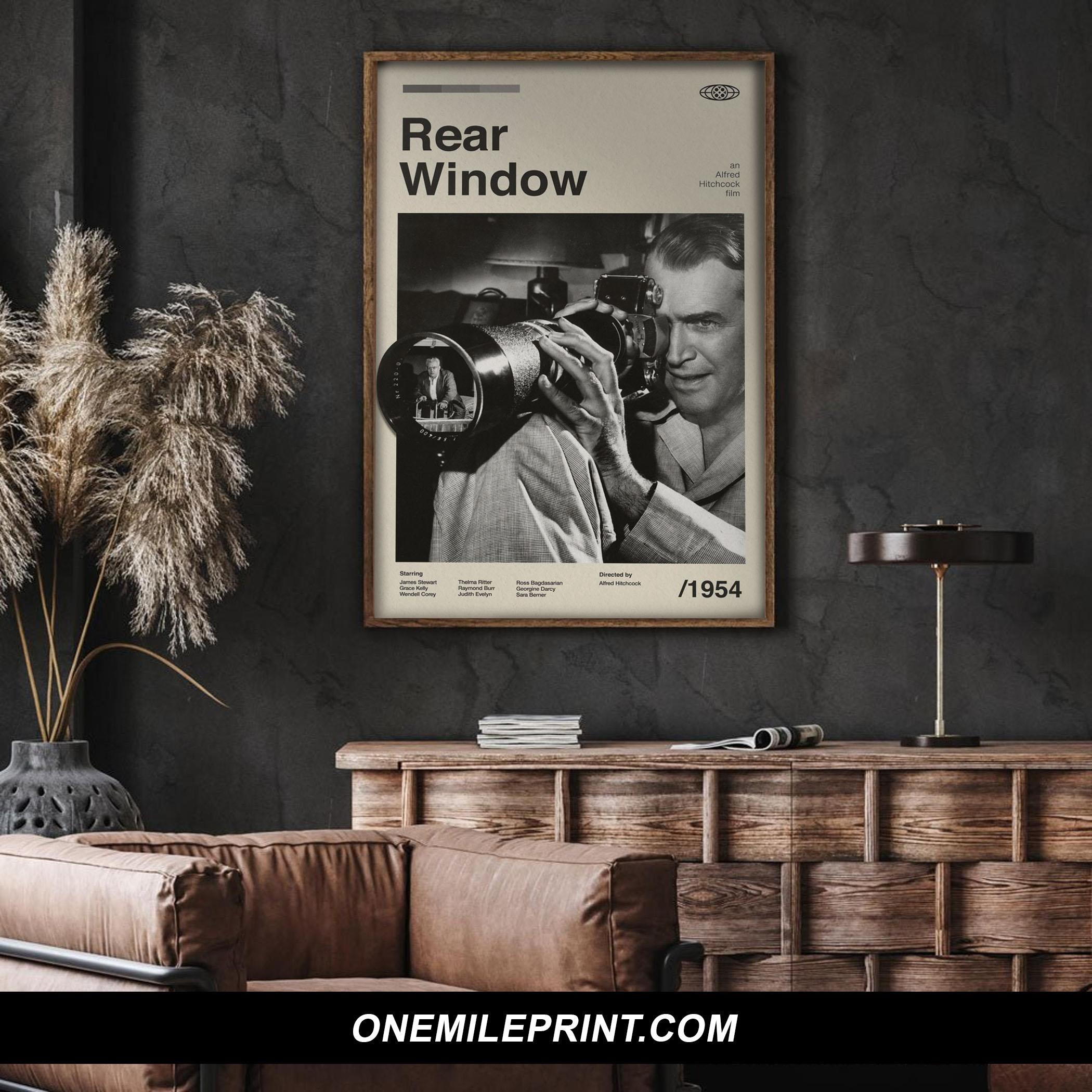 Midcentury Rear Window Movie Poster