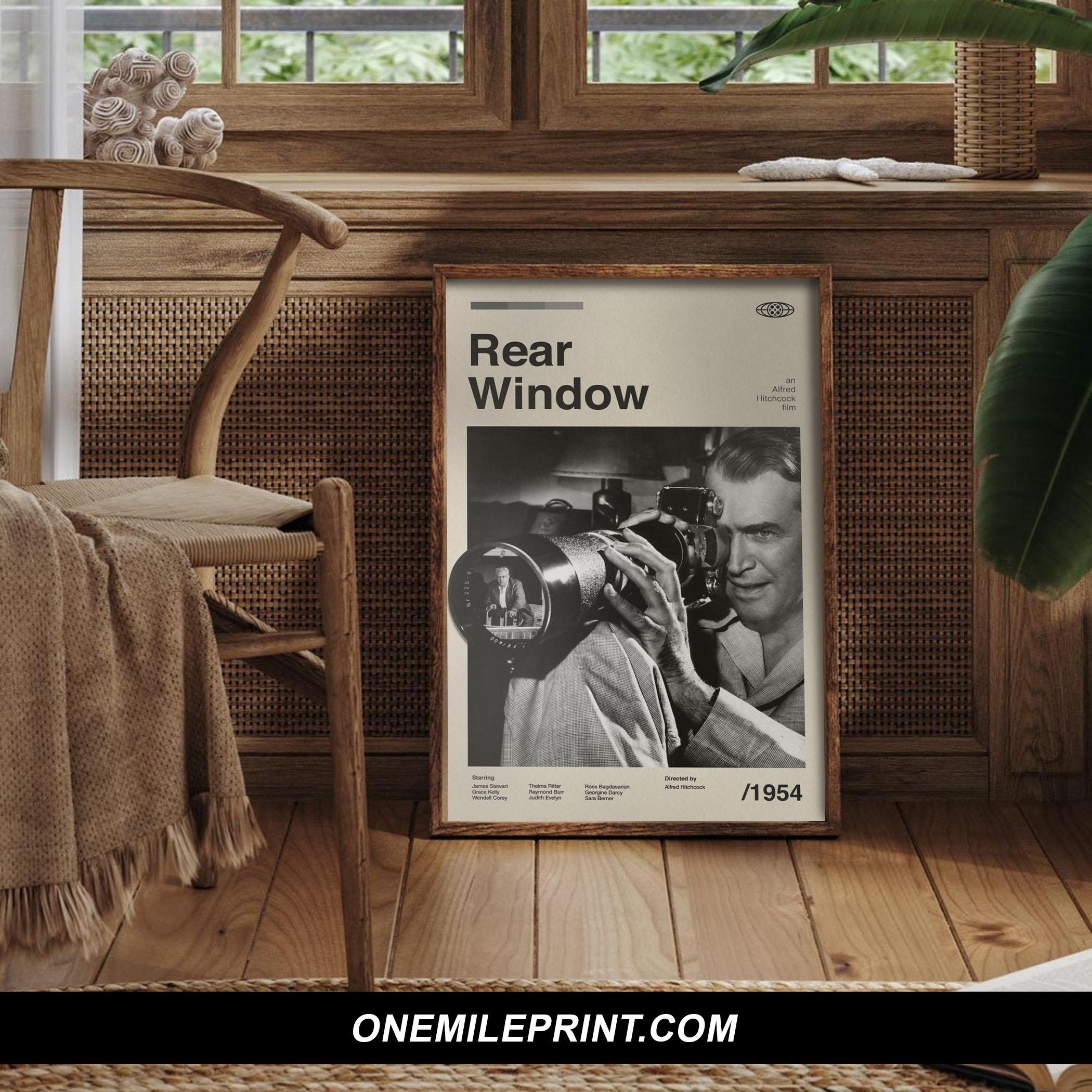 Midcentury Rear Window Movie Poster