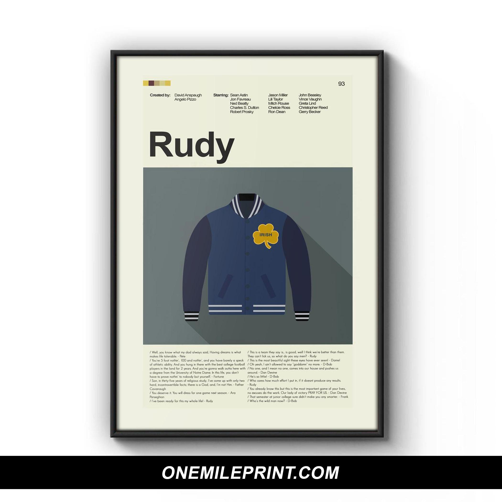 Mid Century Modern Rudy Movie Poster