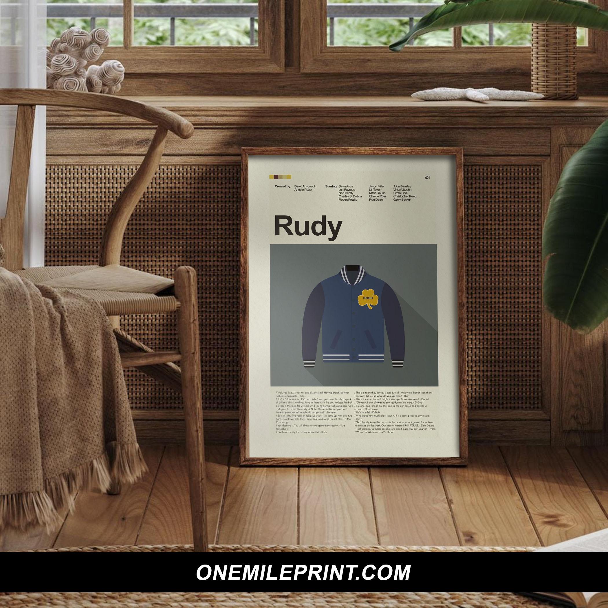 Mid Century Modern Rudy Movie Poster