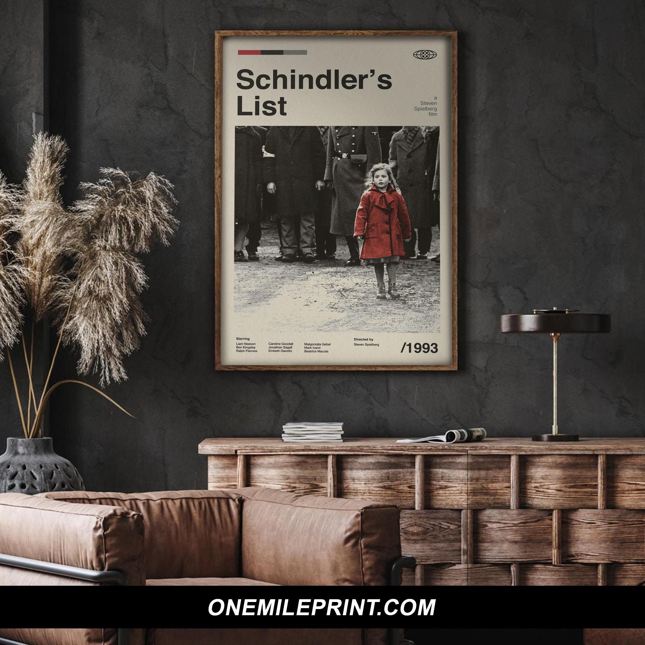 Midcentury Schindler's List Movie Poster