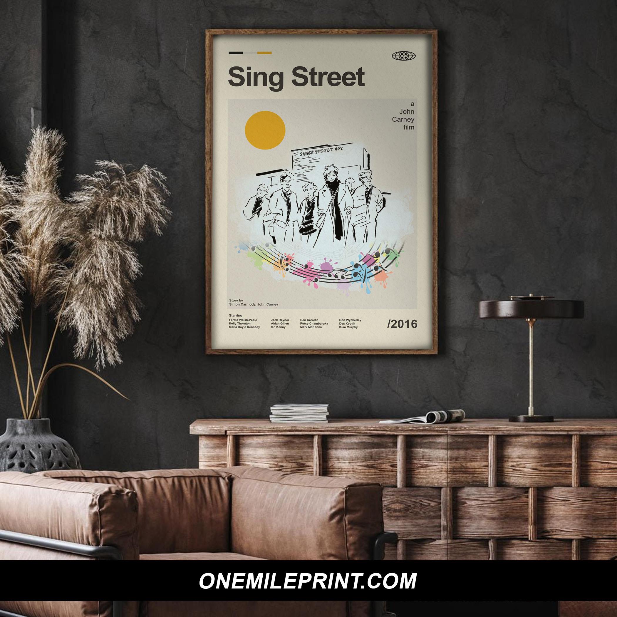 Mid Century Sing Street Movie Poster