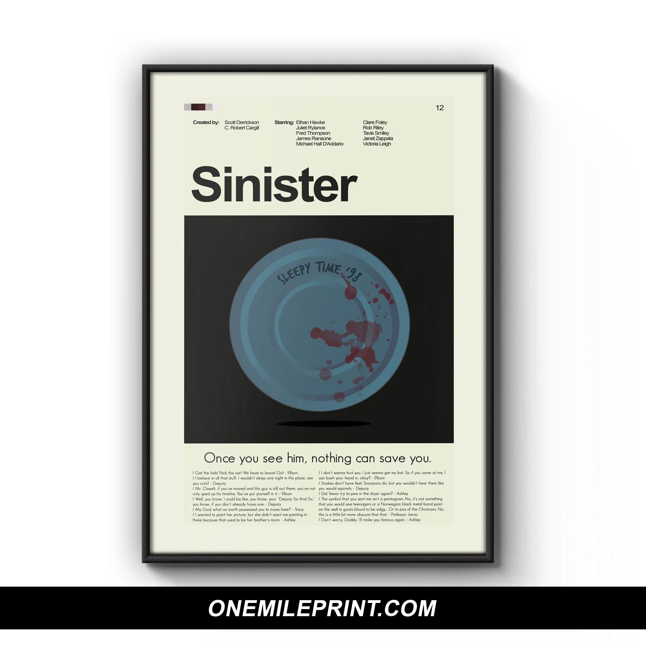 Mid Century Modern Sinister Movie Poster