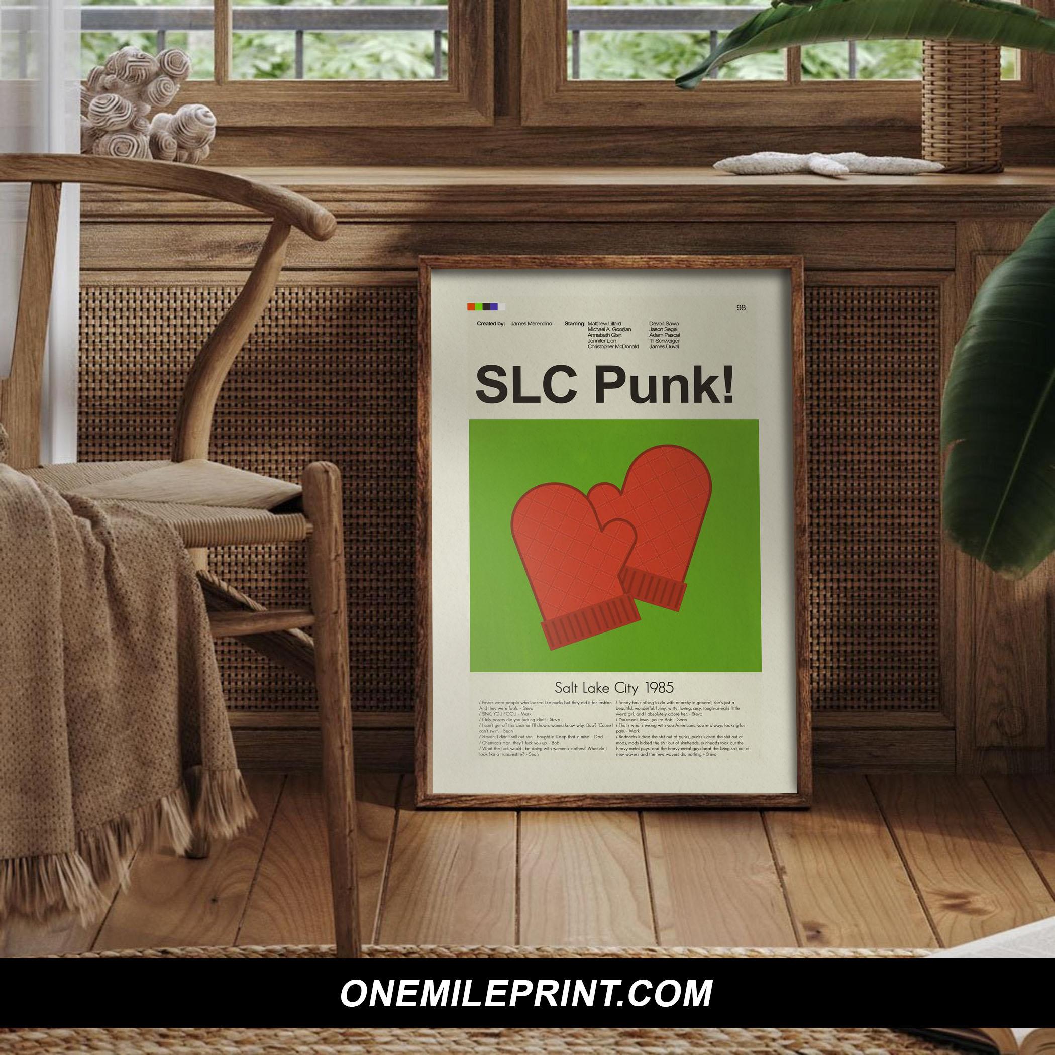 Mid Century Modern SLC Punk Movie Poster