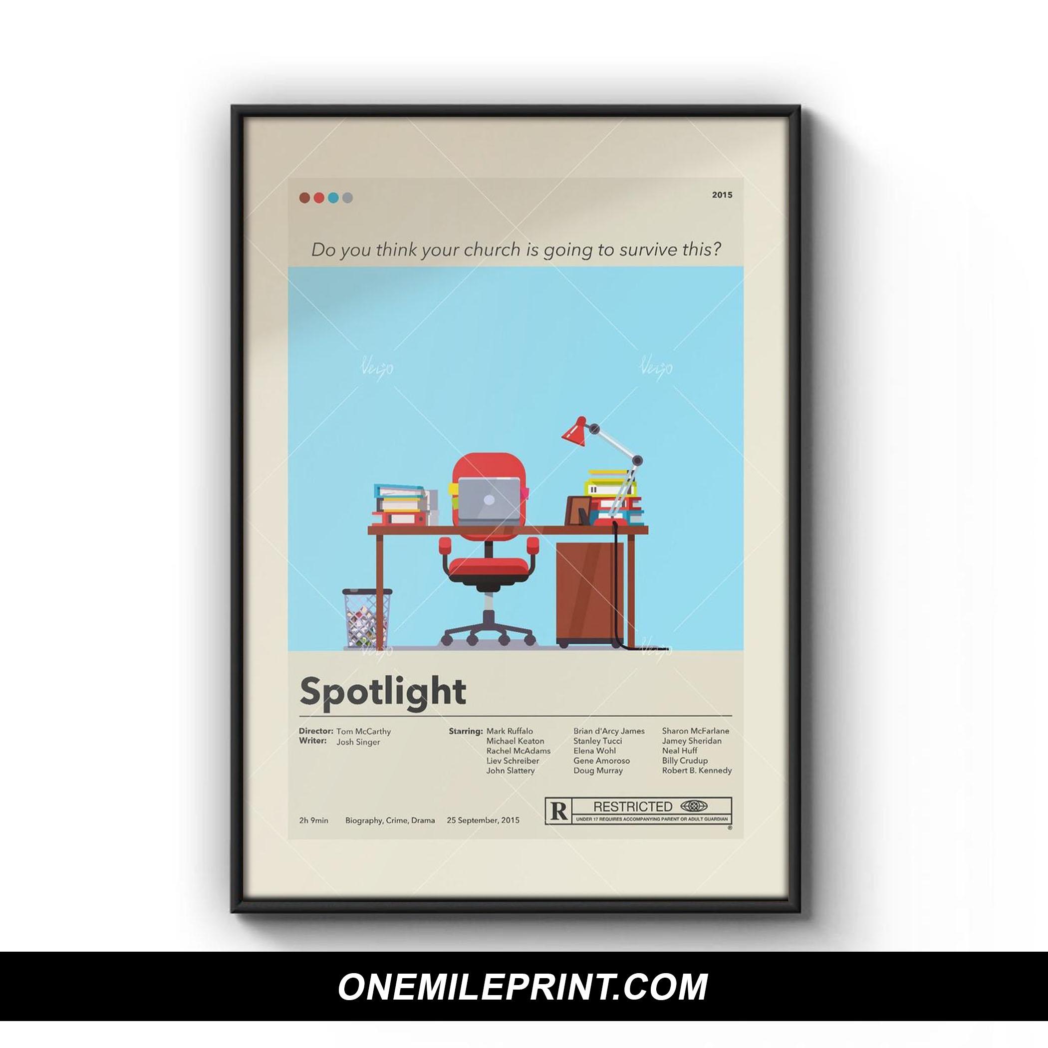 Minimalist Spotlight Movie Poster