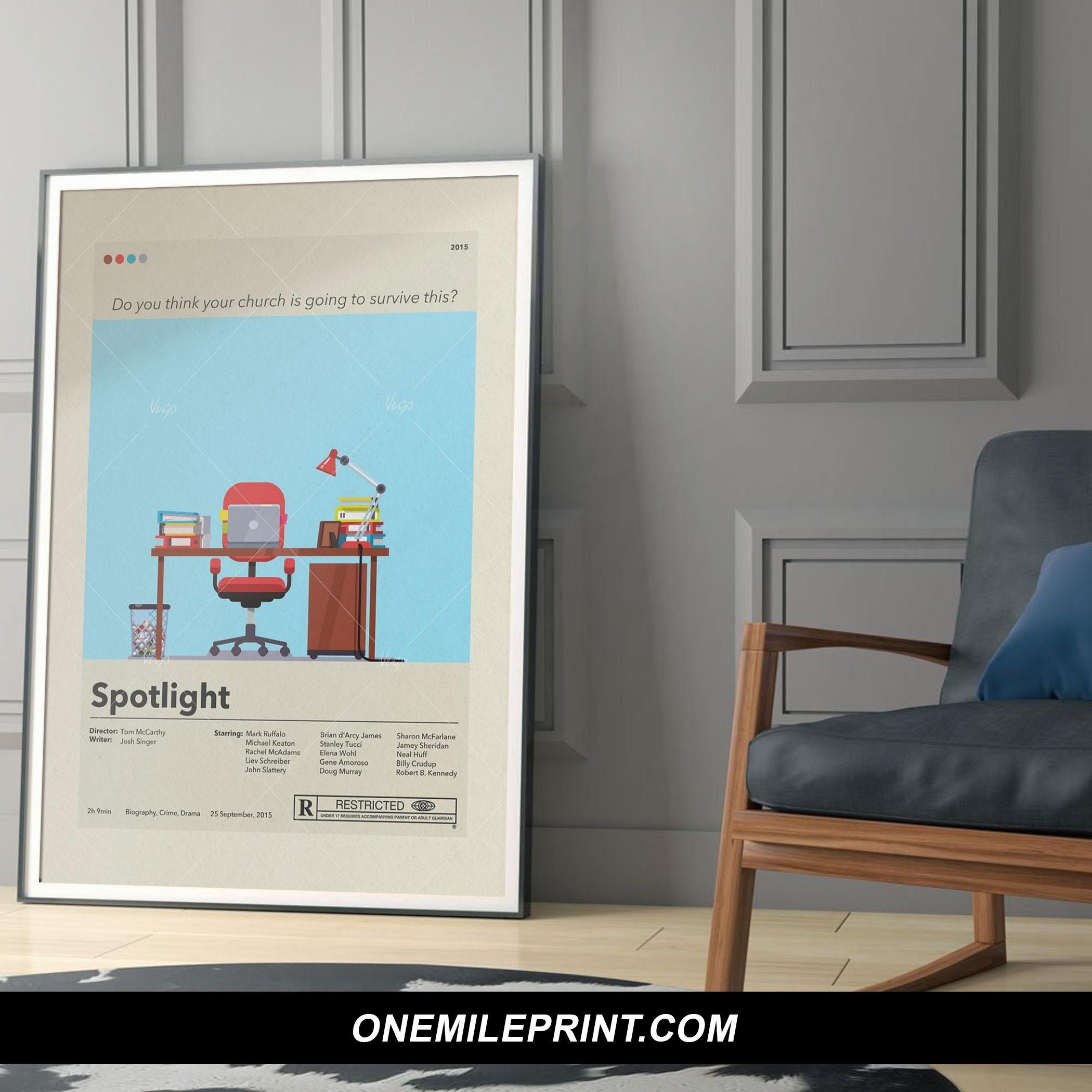 Minimalist Spotlight Movie Poster