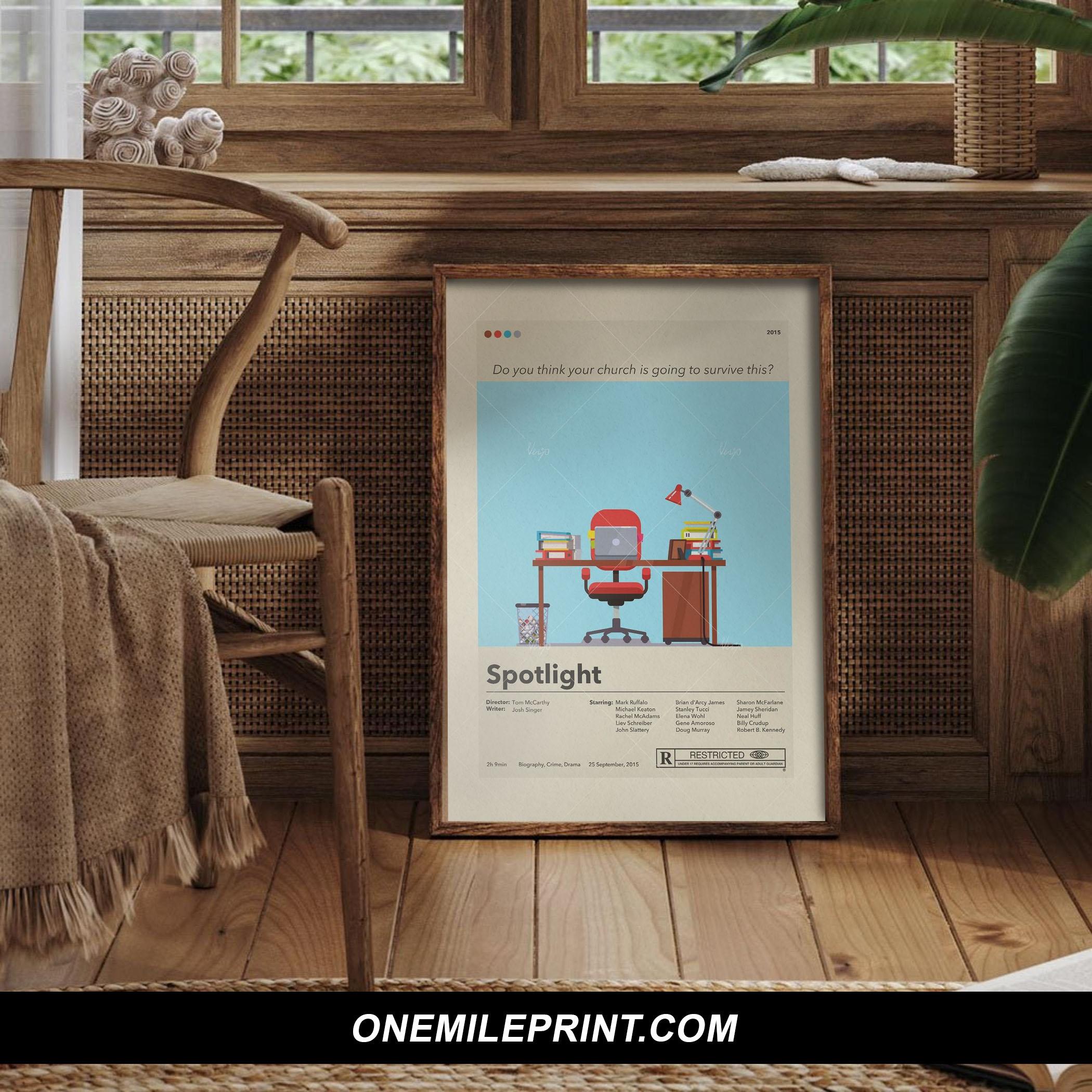 Minimalist Spotlight Movie Poster