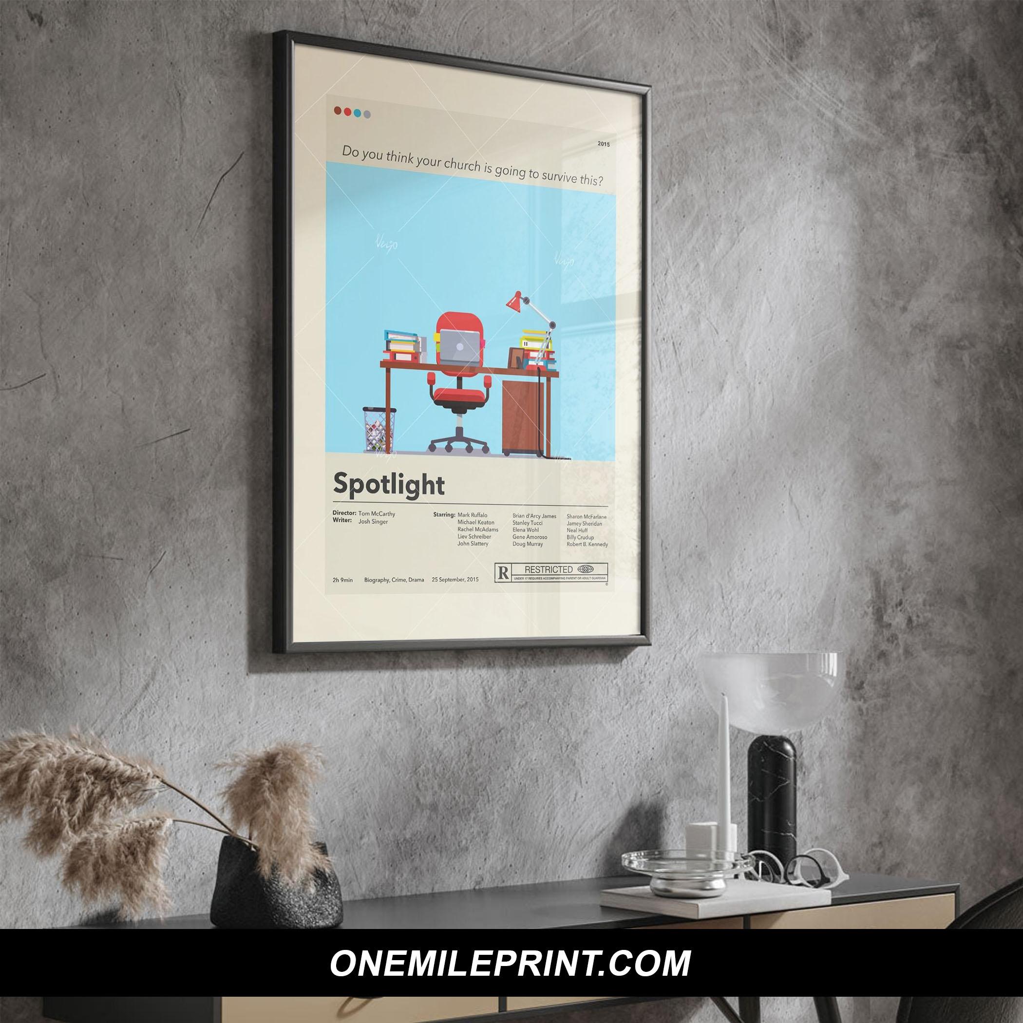 Minimalist Spotlight Movie Poster