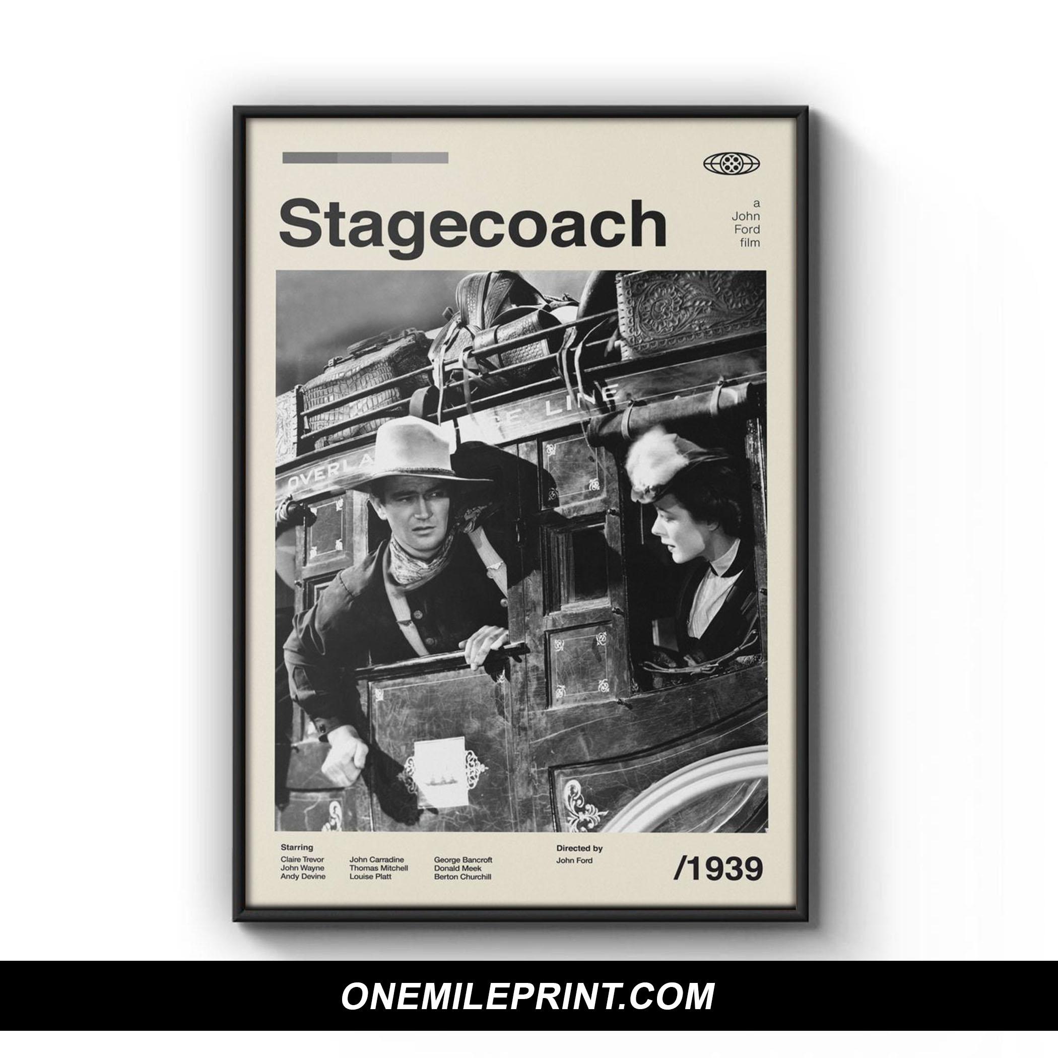 Midcentury Stagecoach Movie Poster