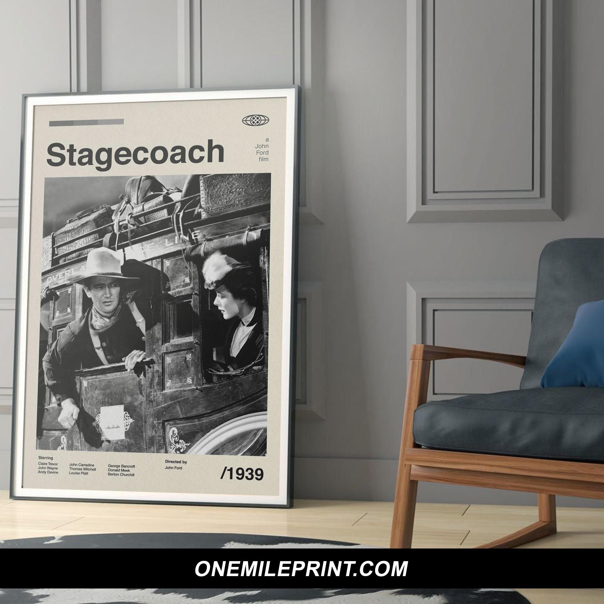Midcentury Stagecoach Movie Poster