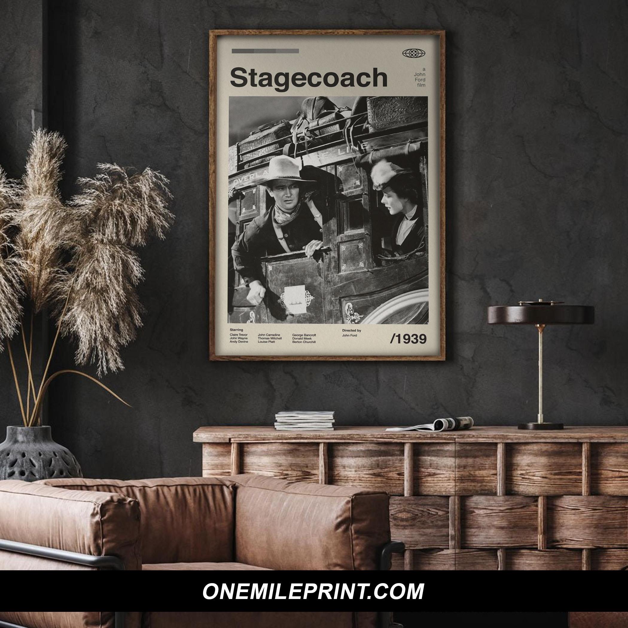 Midcentury Stagecoach Movie Poster