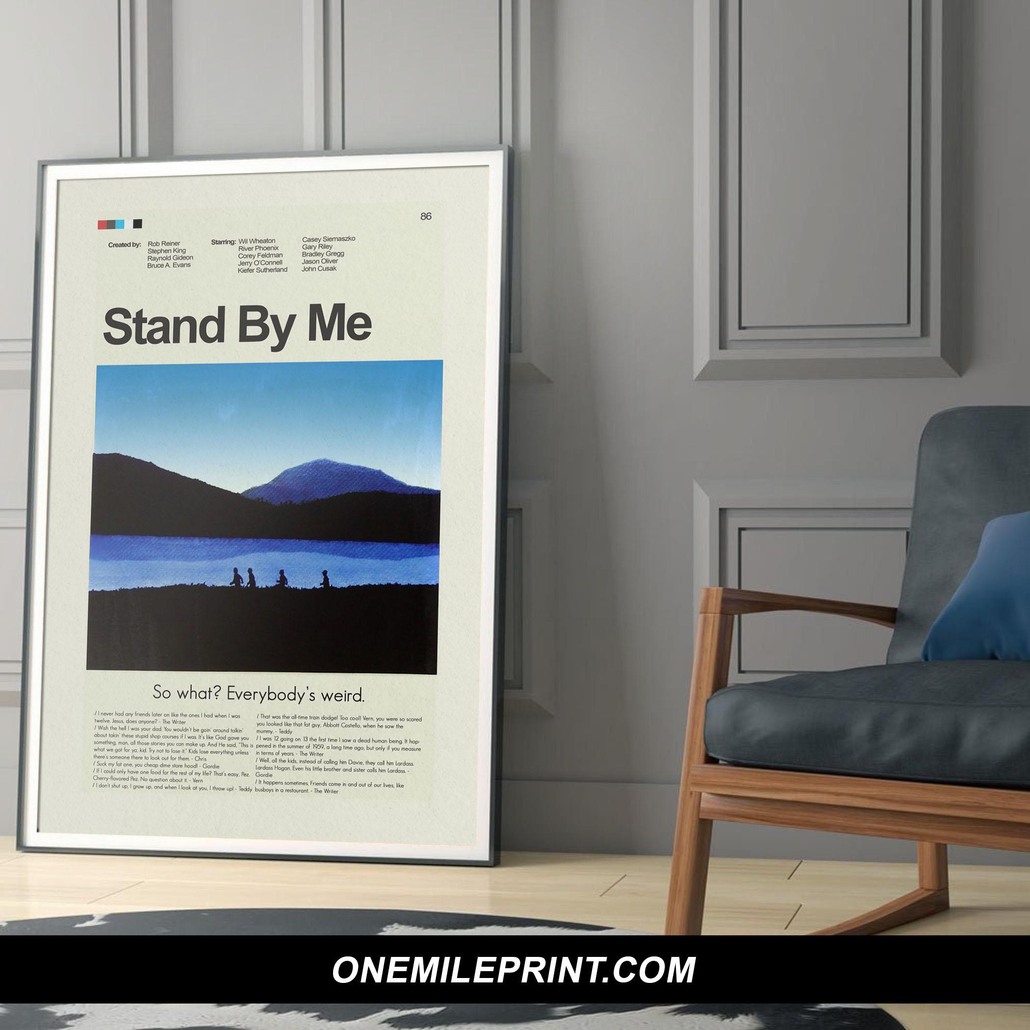 Mid Century Modern Stand by Me Movie Poster