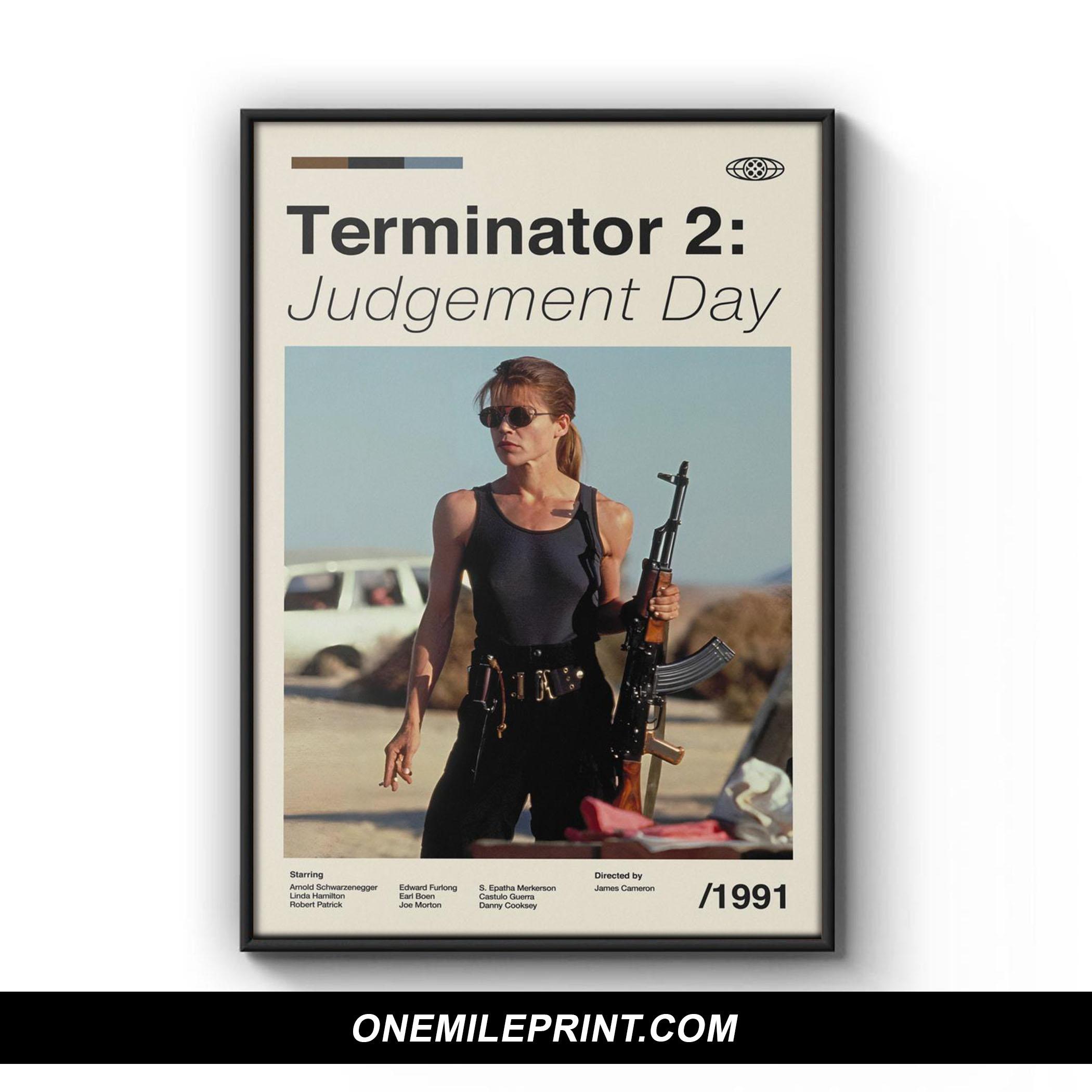 Midcentury Terminator 2: Judgment Day Movie Poster