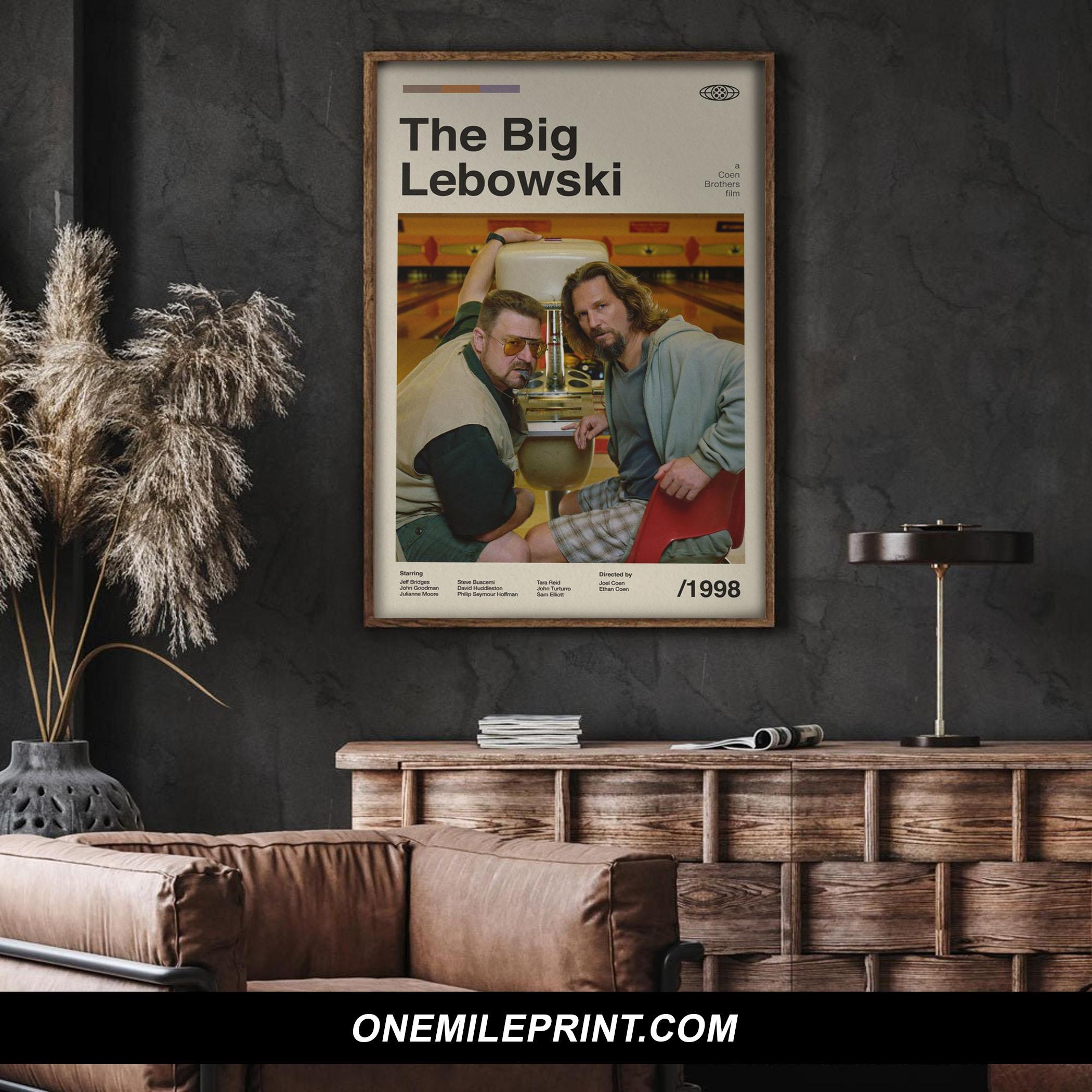 Midcentury The Big Lebowski Movie Poster
