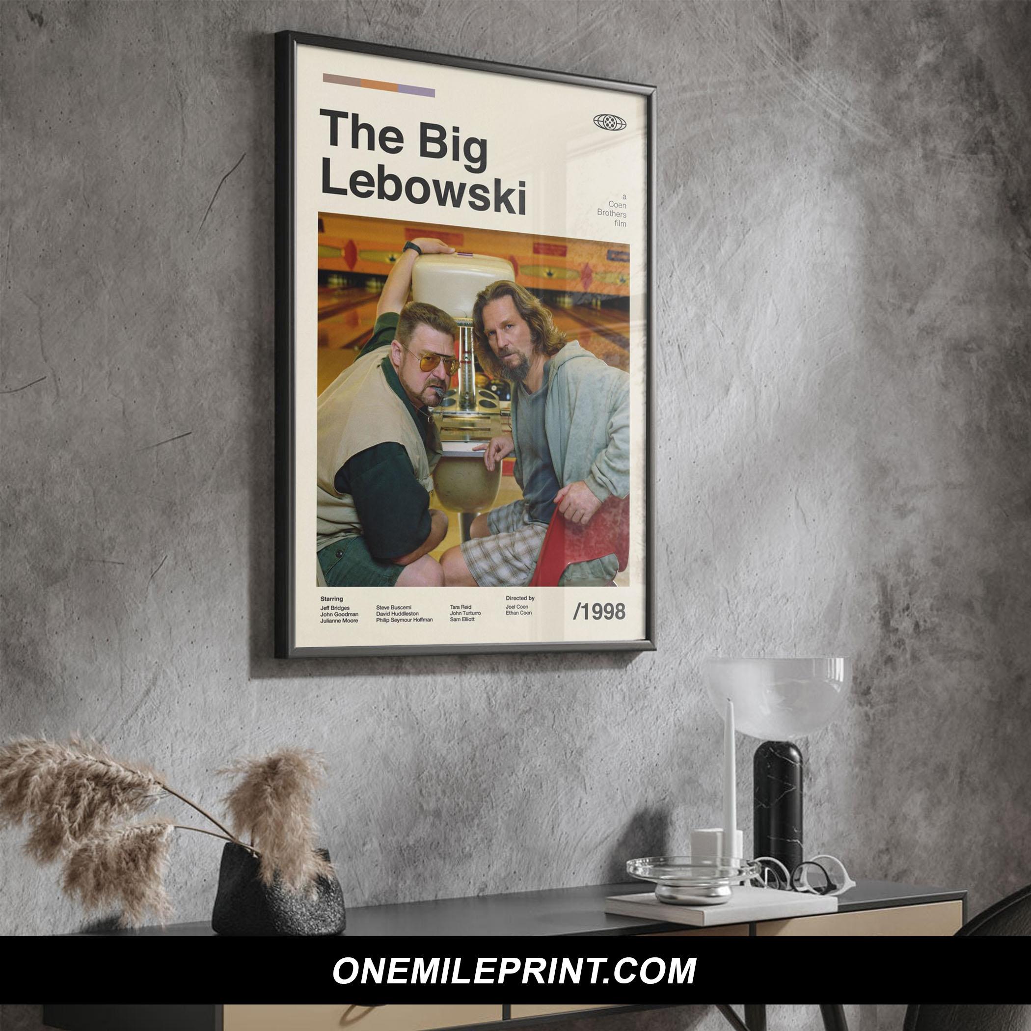 Midcentury The Big Lebowski Movie Poster