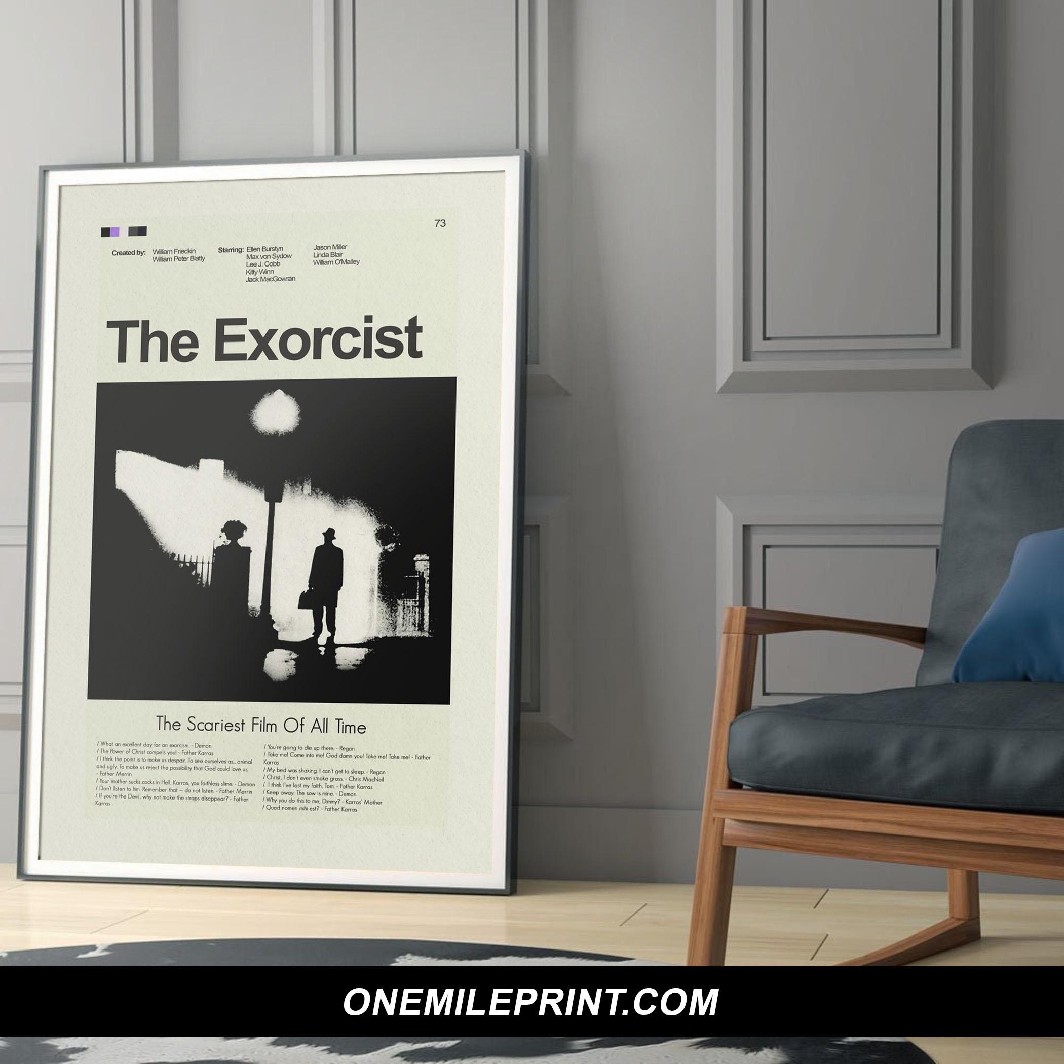Mid Century Modern The Exorcist Movie Poster