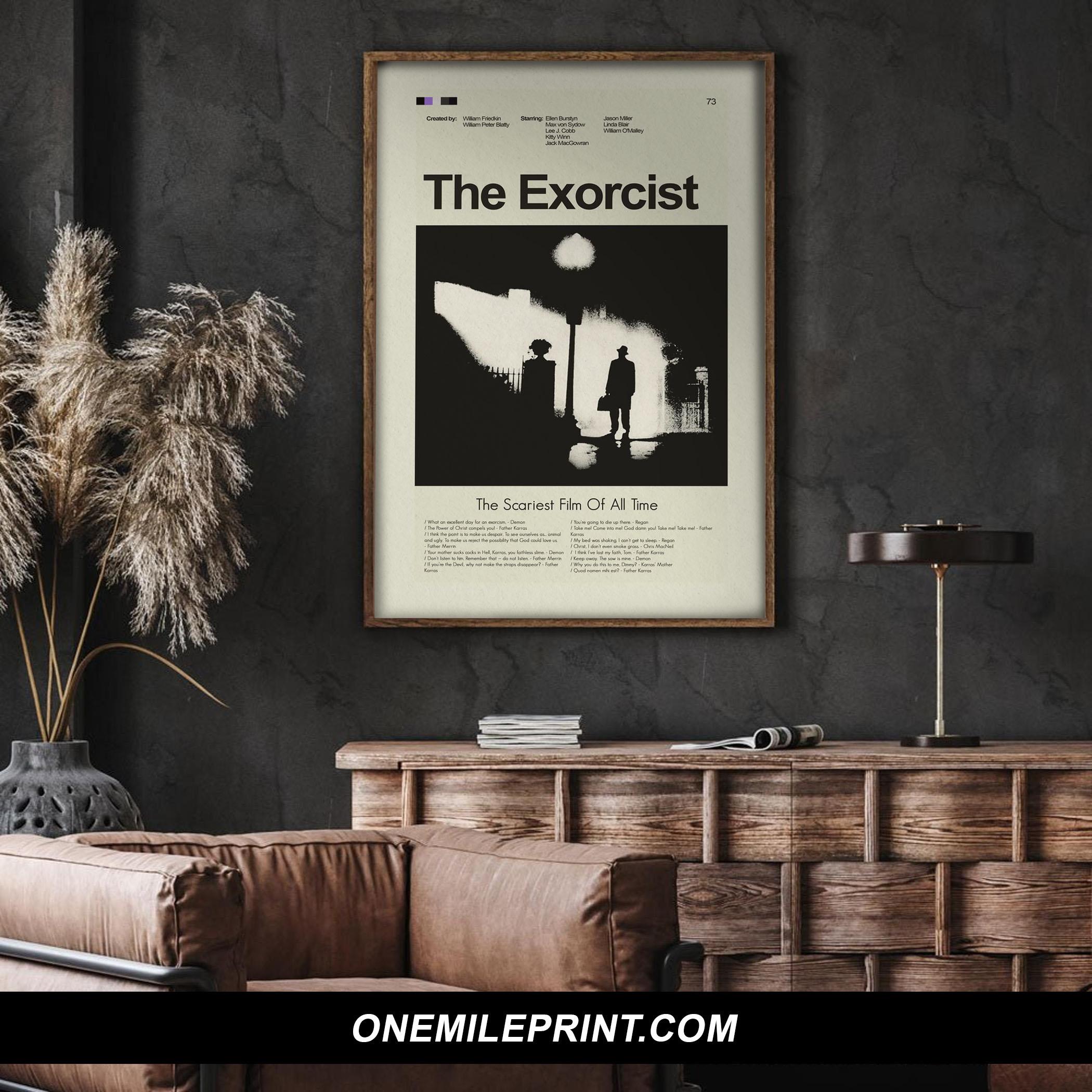 Mid Century Modern The Exorcist Movie Poster