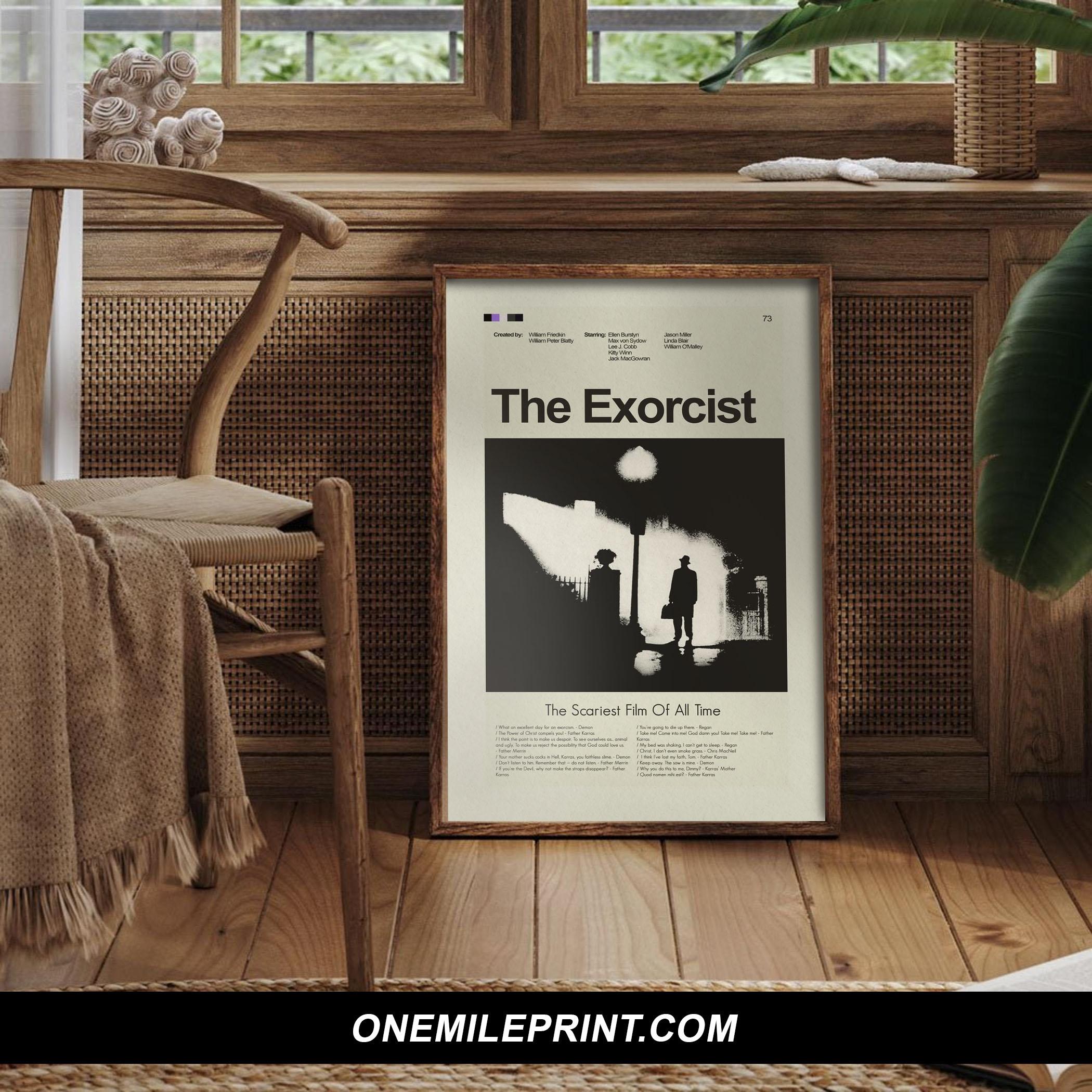 Mid Century Modern The Exorcist Movie Poster