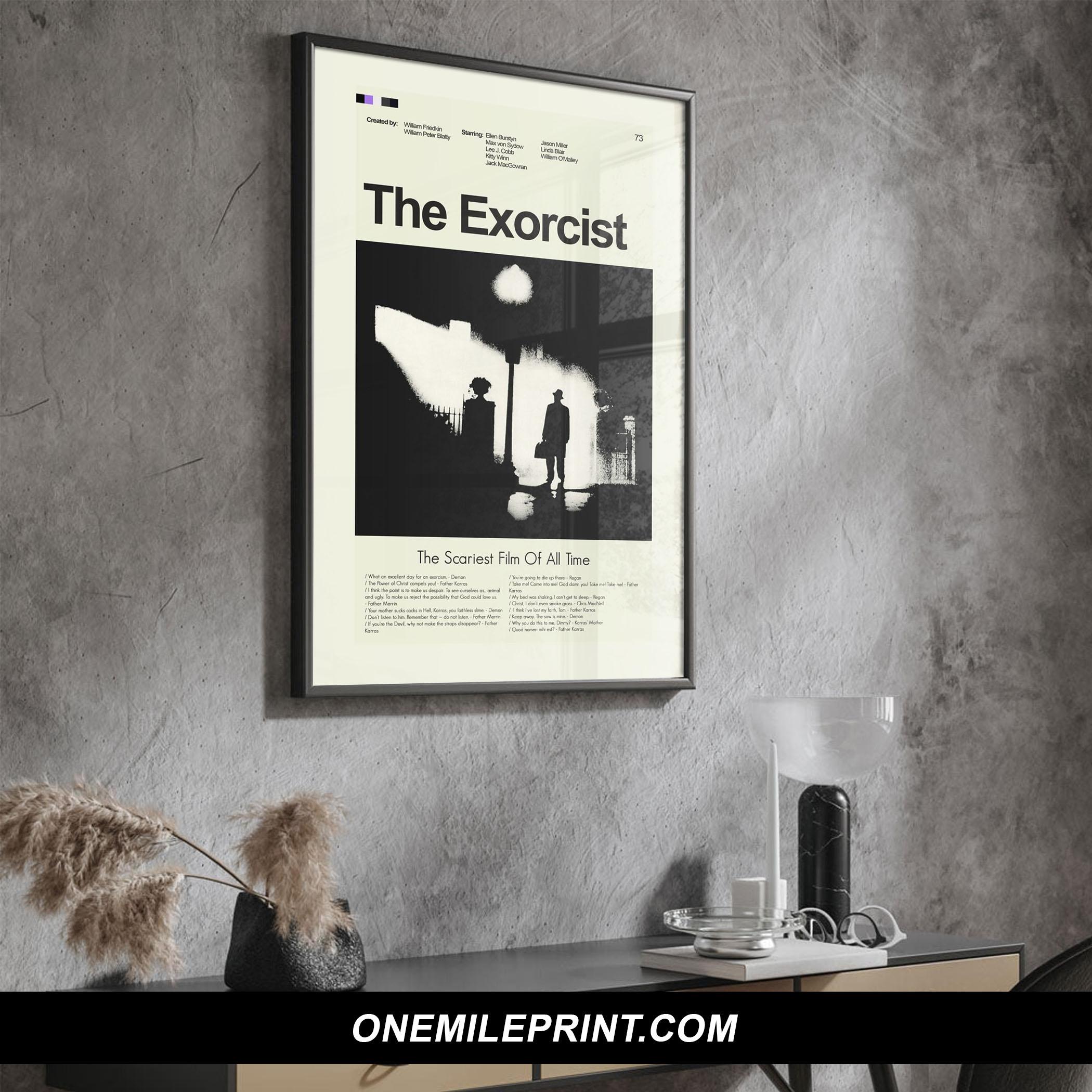 Mid Century Modern The Exorcist Movie Poster