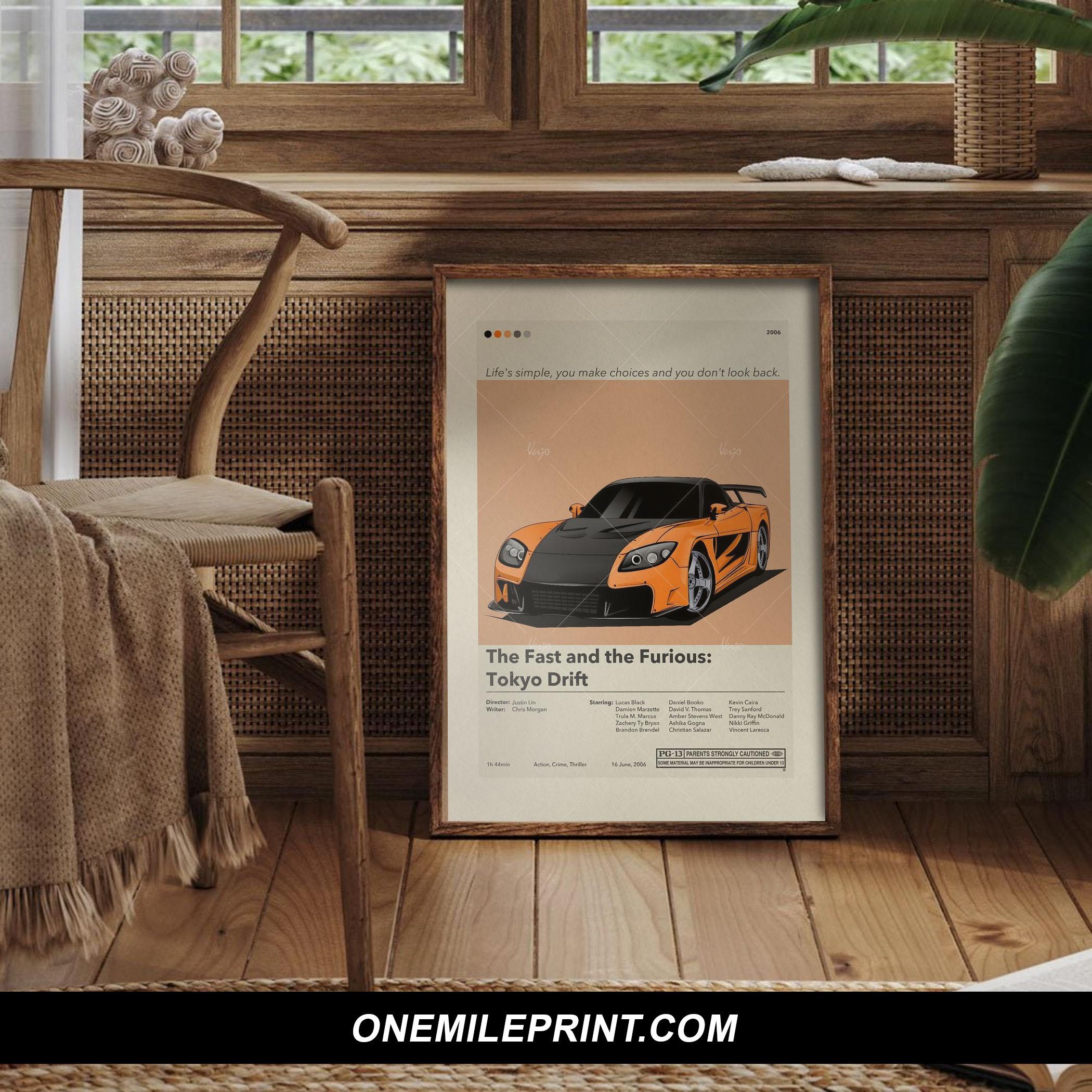 Minimalist The Fast and the Furious: Tokyo Drift Movie Poster