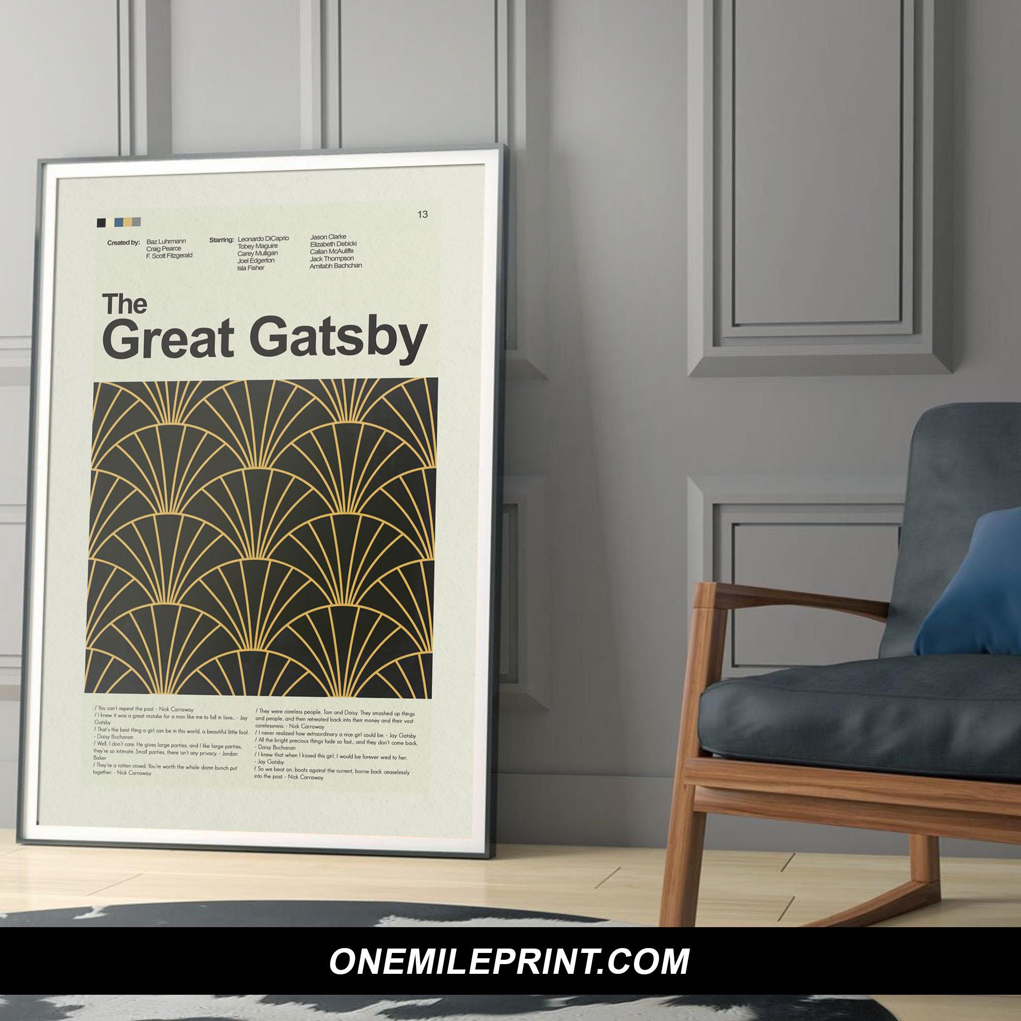 Mid Century Modern The Great Gatsby Movie Poster