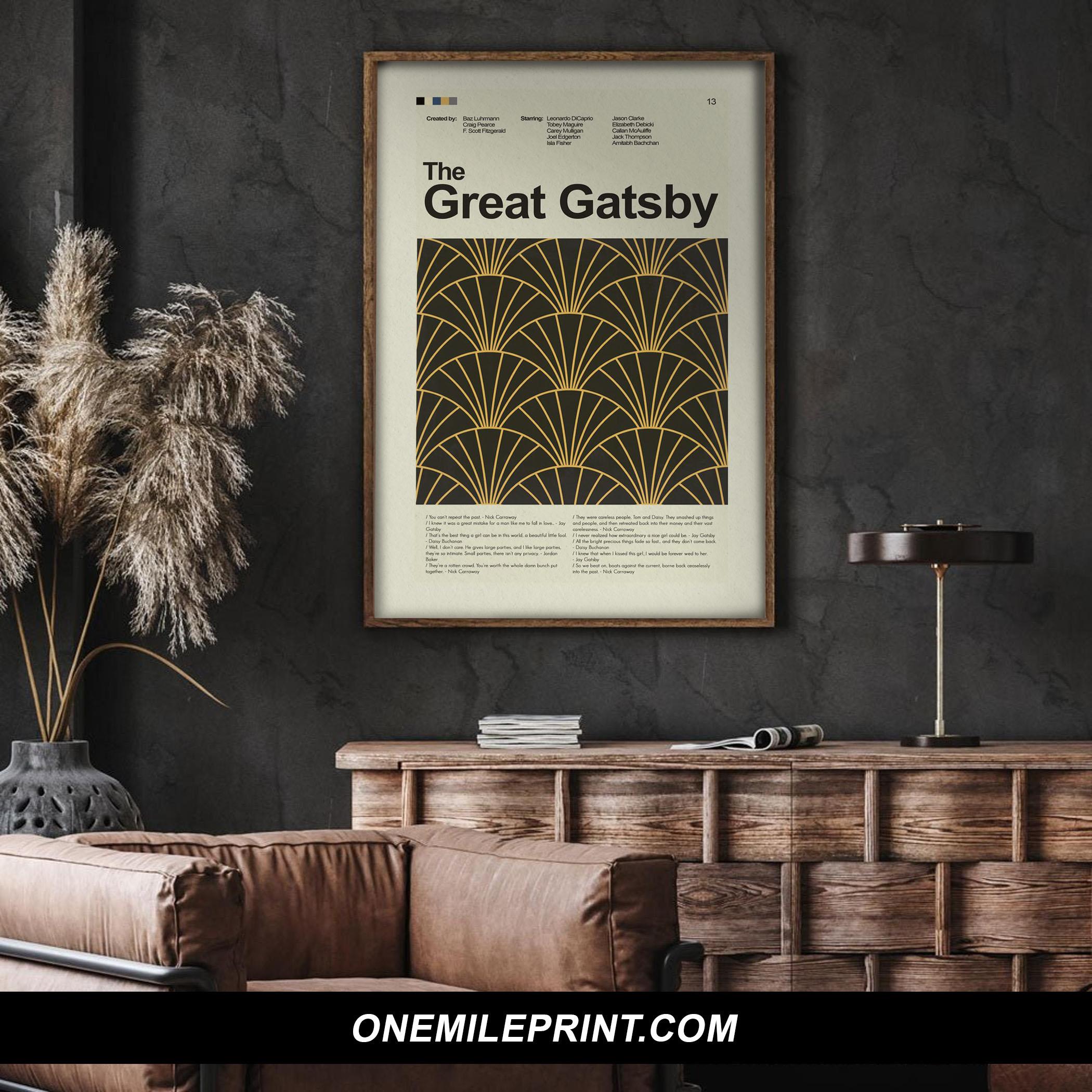 Mid Century Modern The Great Gatsby Movie Poster