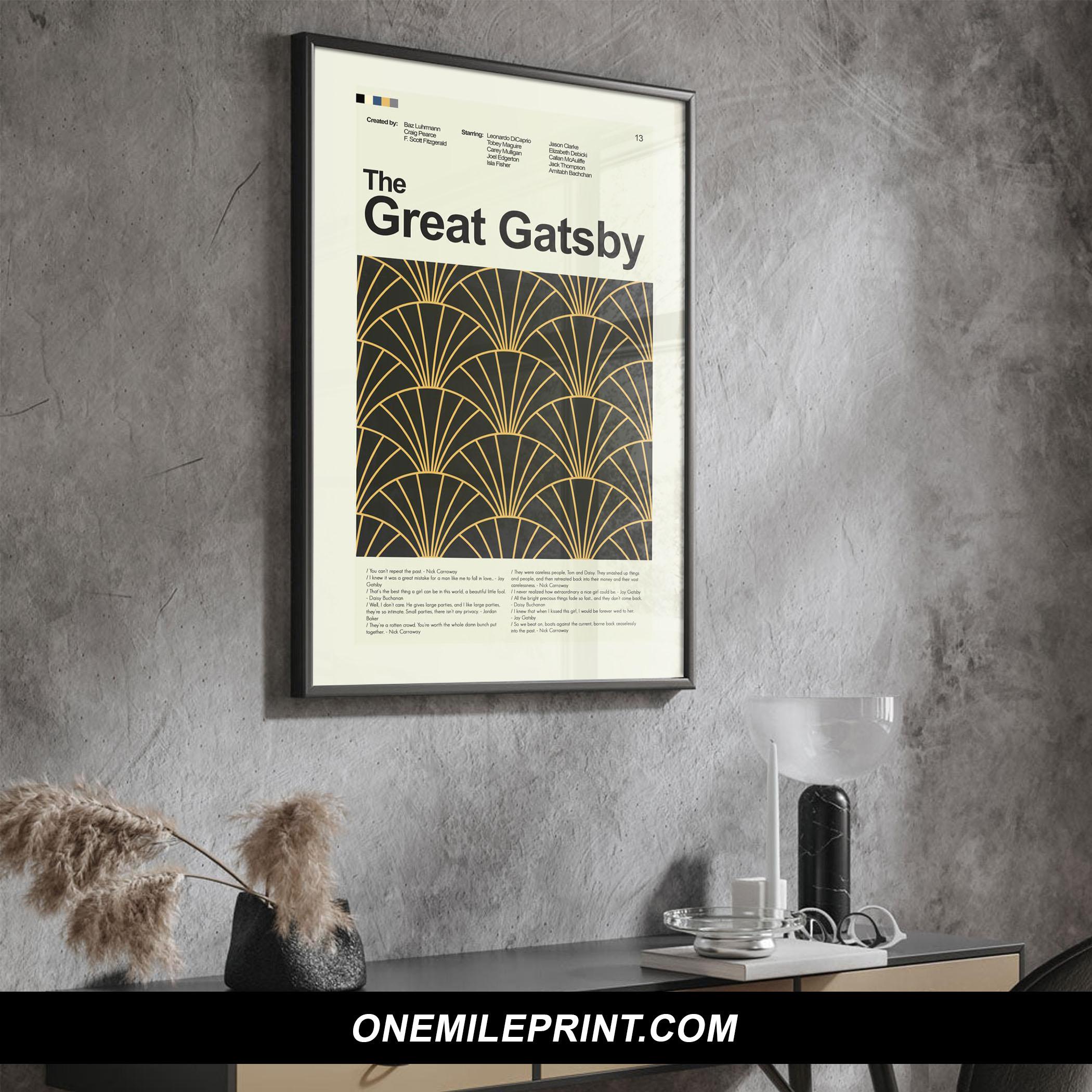 Mid Century Modern The Great Gatsby Movie Poster