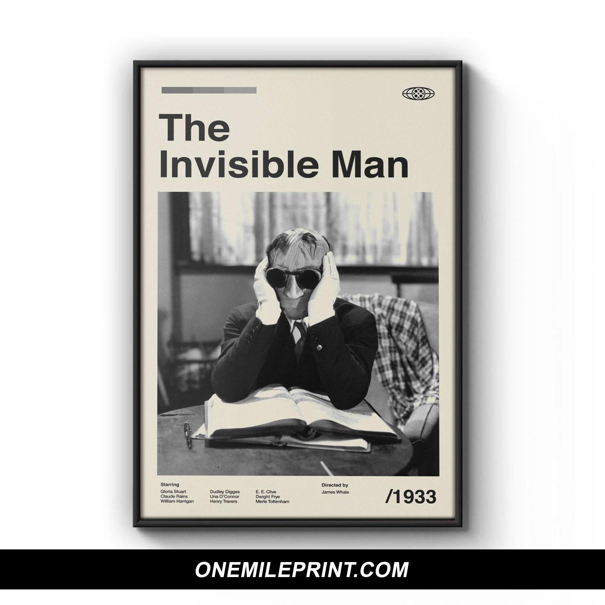 Midcentury The Invisible Man Movie Poster