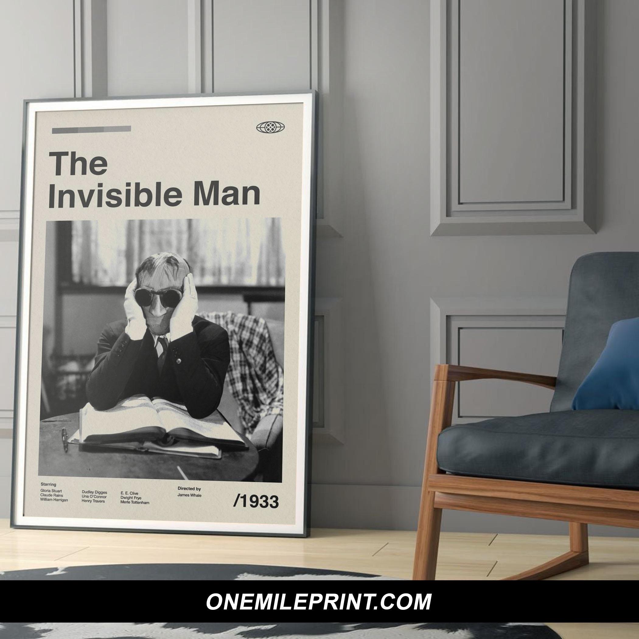 Midcentury The Invisible Man Movie Poster