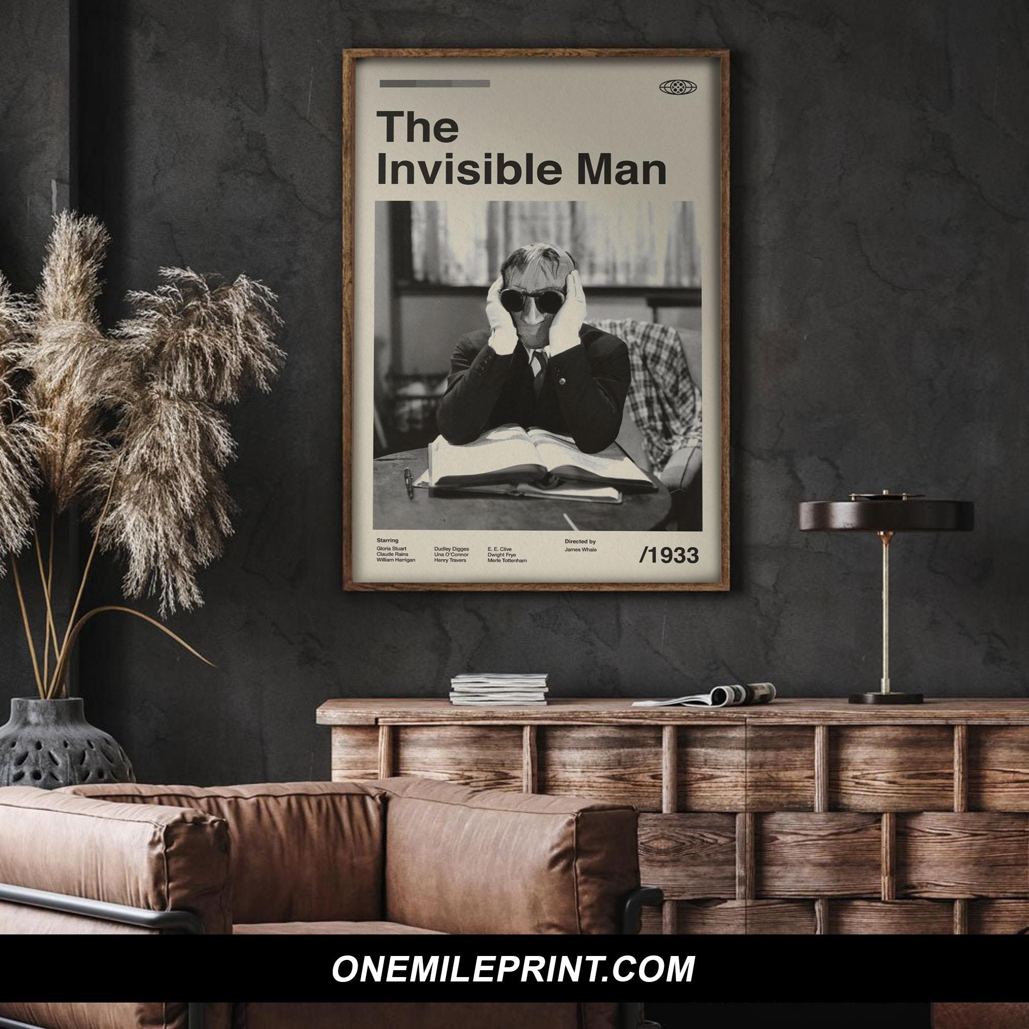 Midcentury The Invisible Man Movie Poster