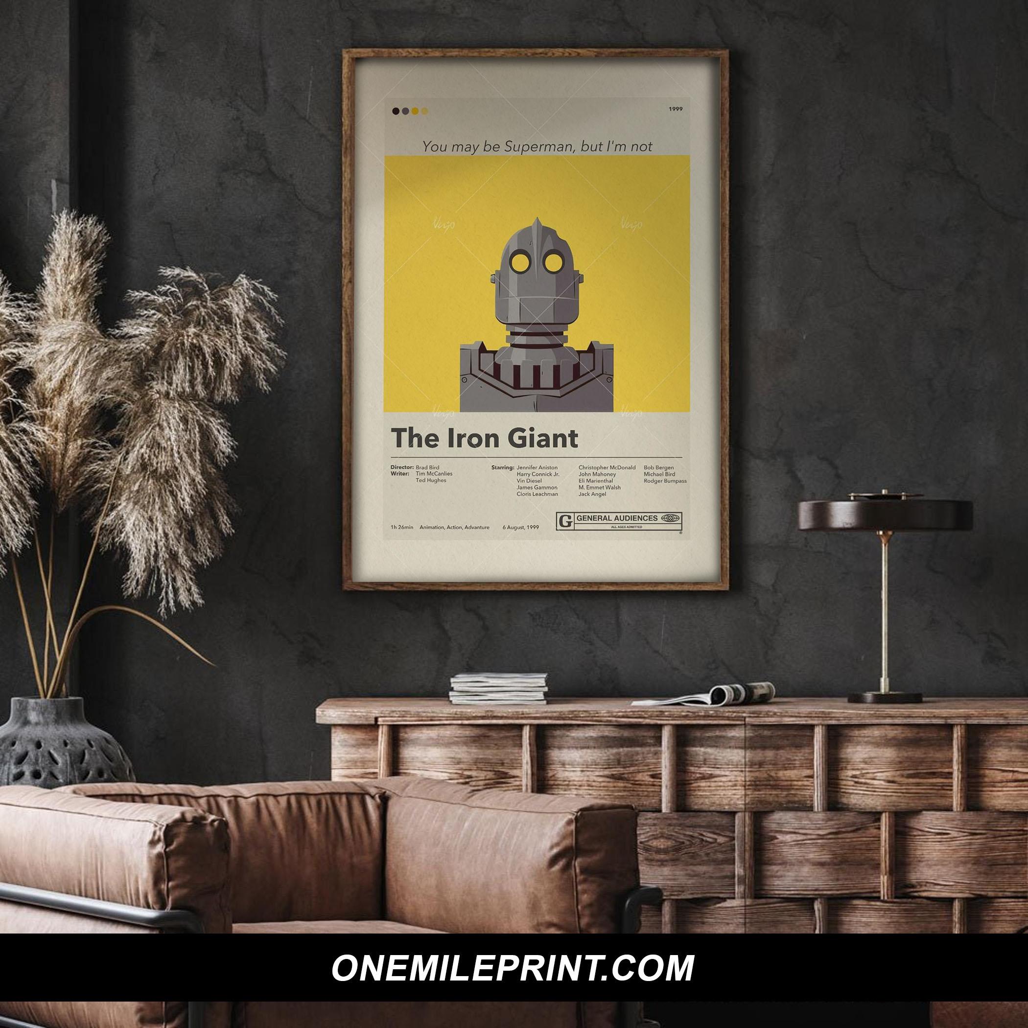 Minimalist The Iron Giant Movie Poster