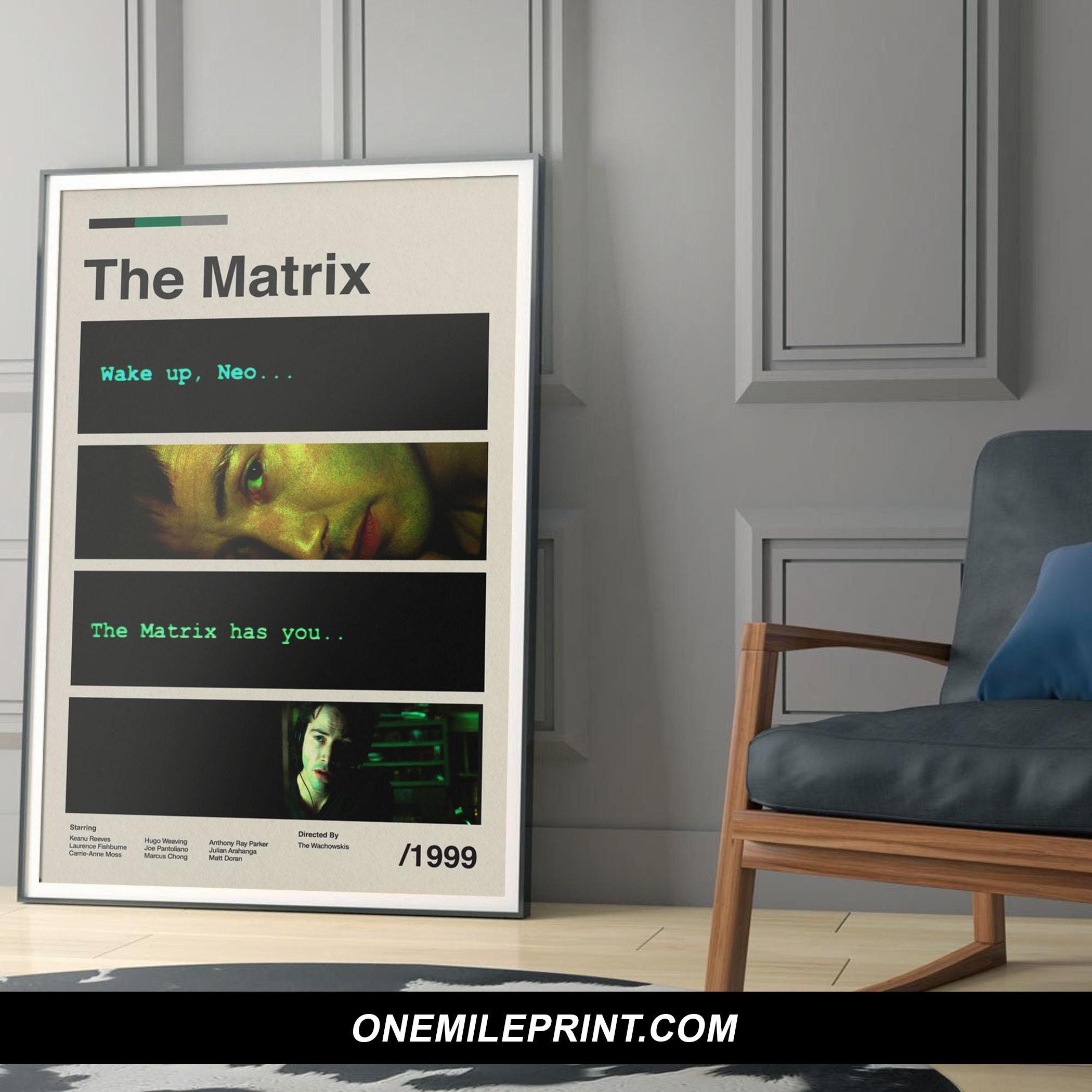 Midcentury The Matrix Movie Poster