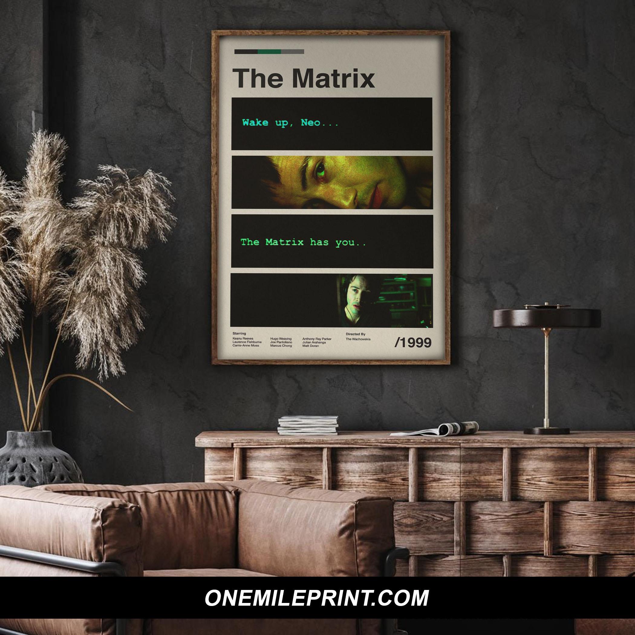 Midcentury The Matrix Movie Poster