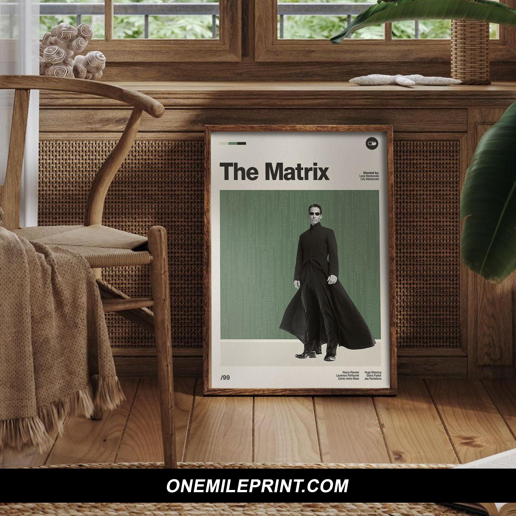 Retro Modern The Matrix Movie Poster