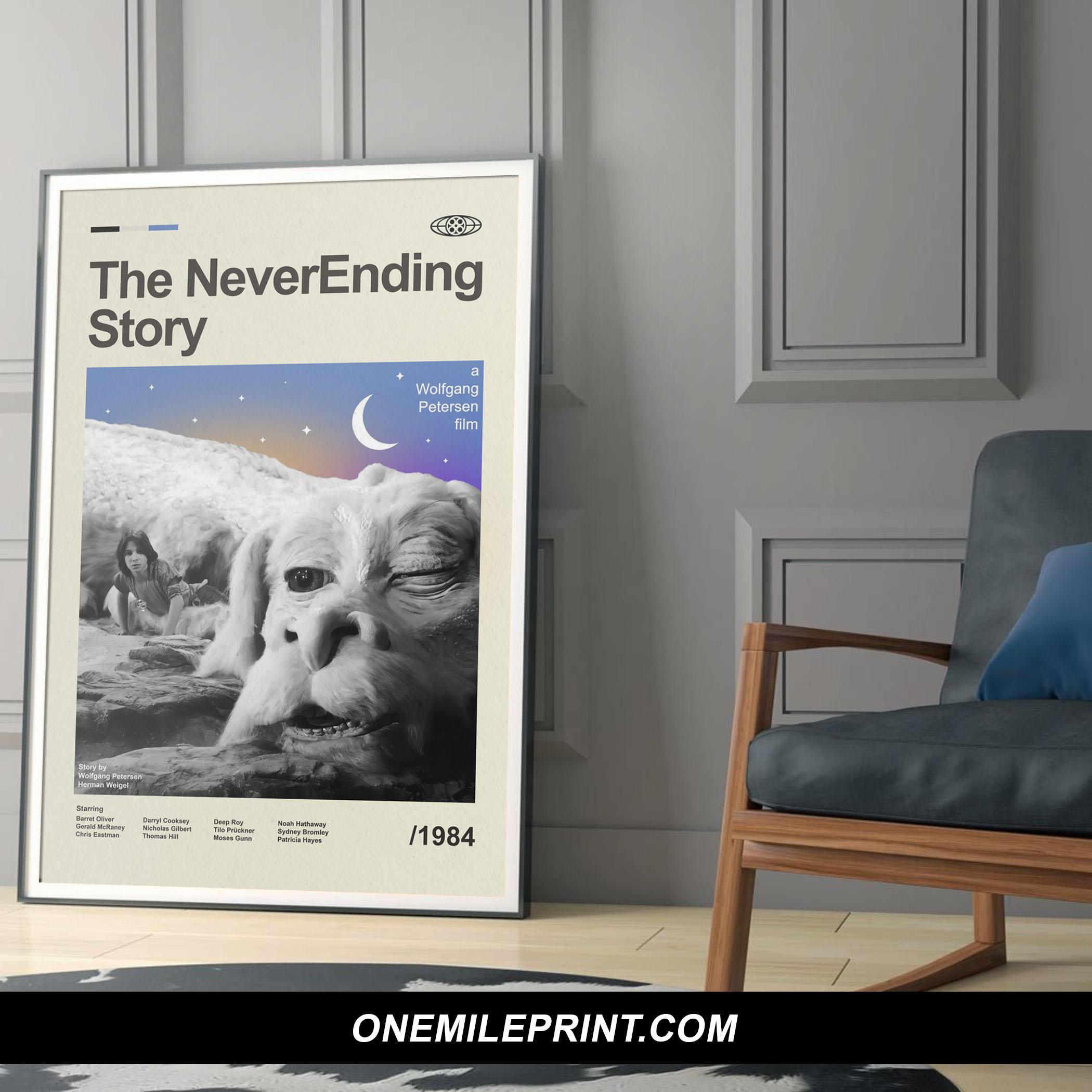 Mid Century The NeverEnding Story Movie Poster