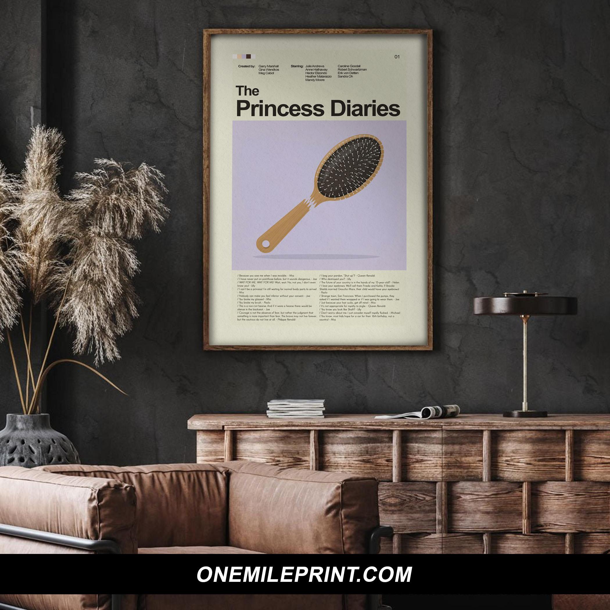 Mid Century Modern The Princess Diaries Movie Poster
