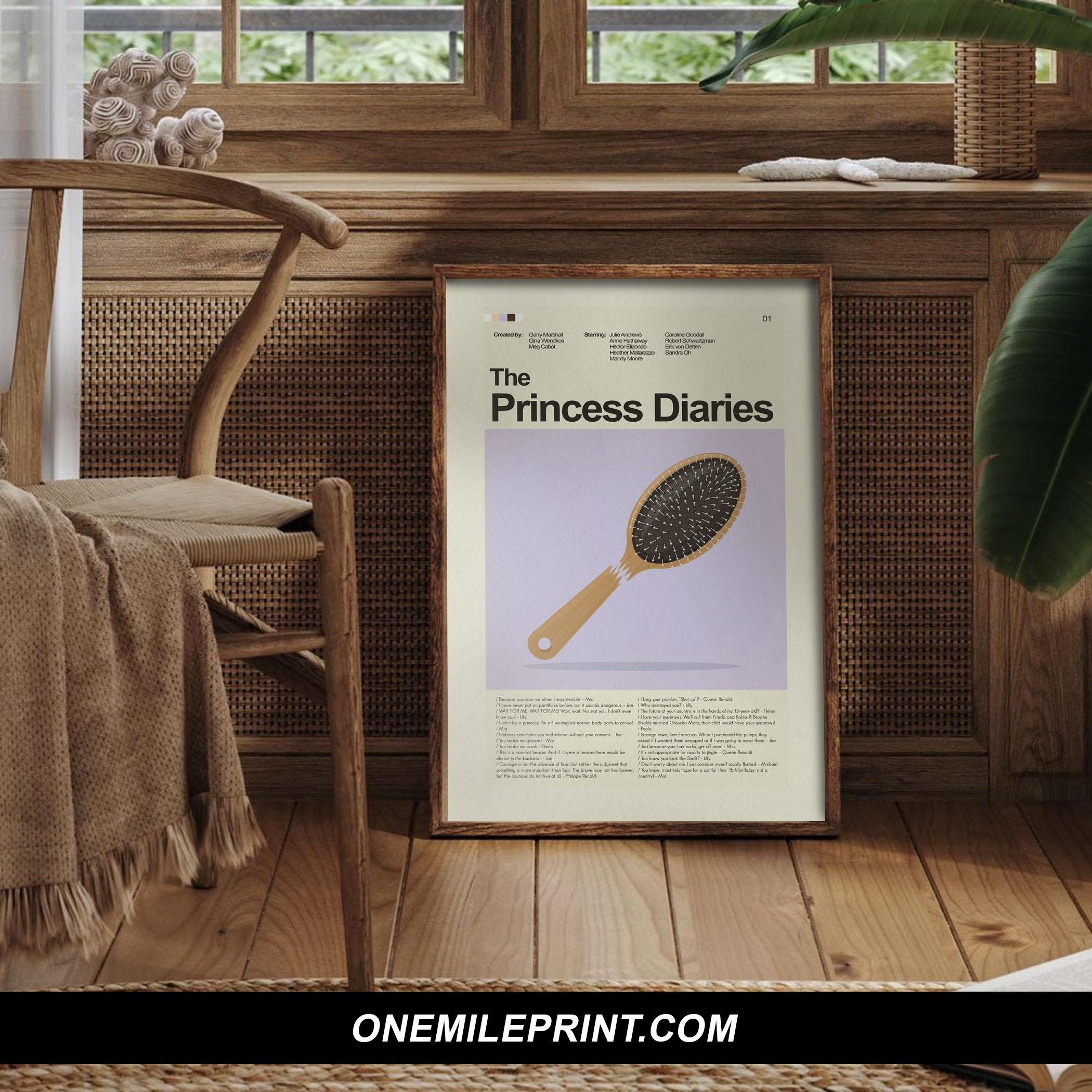 Mid Century Modern The Princess Diaries Movie Poster