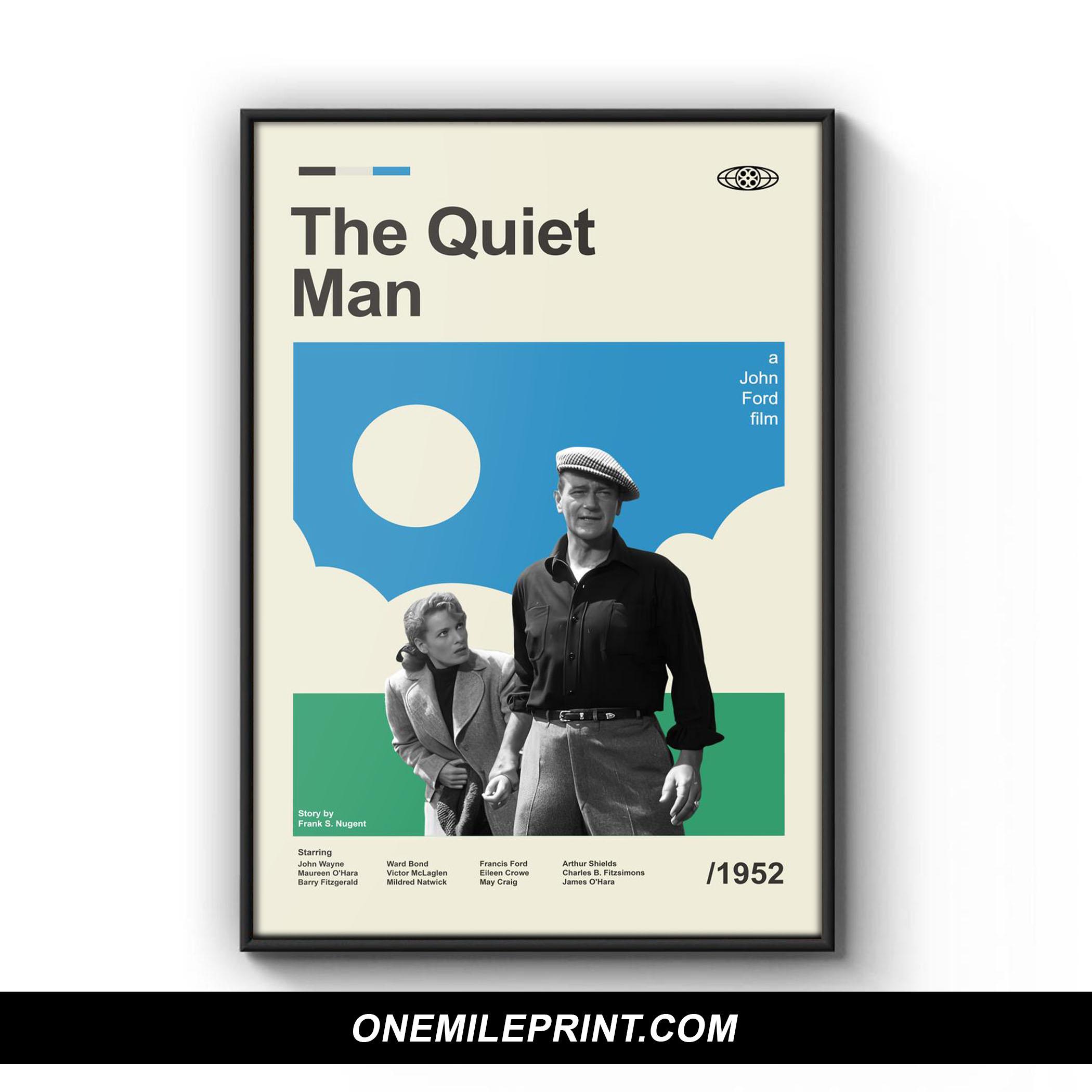 Mid Century The Quiet Man Movie Poster