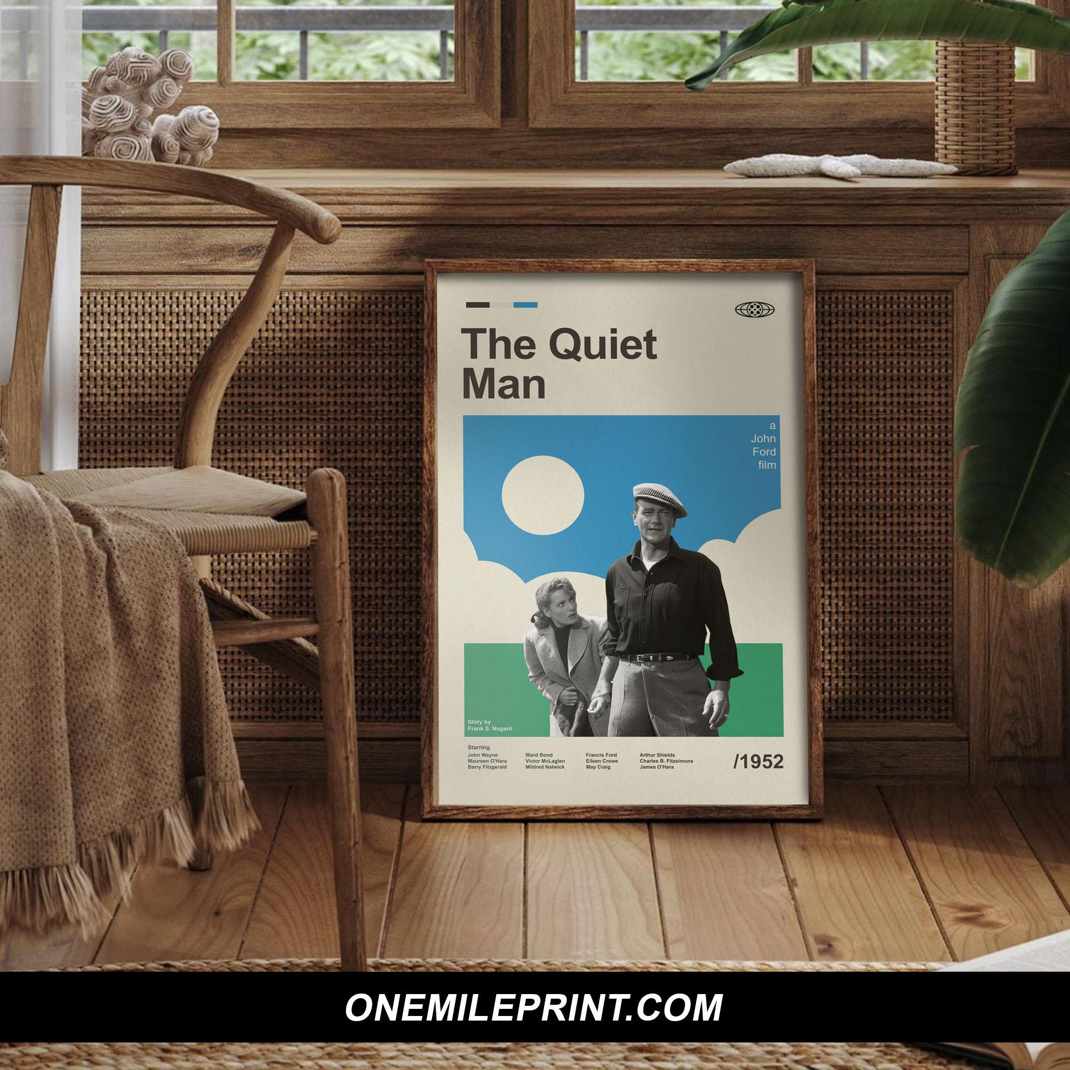 Mid Century The Quiet Man Movie Poster